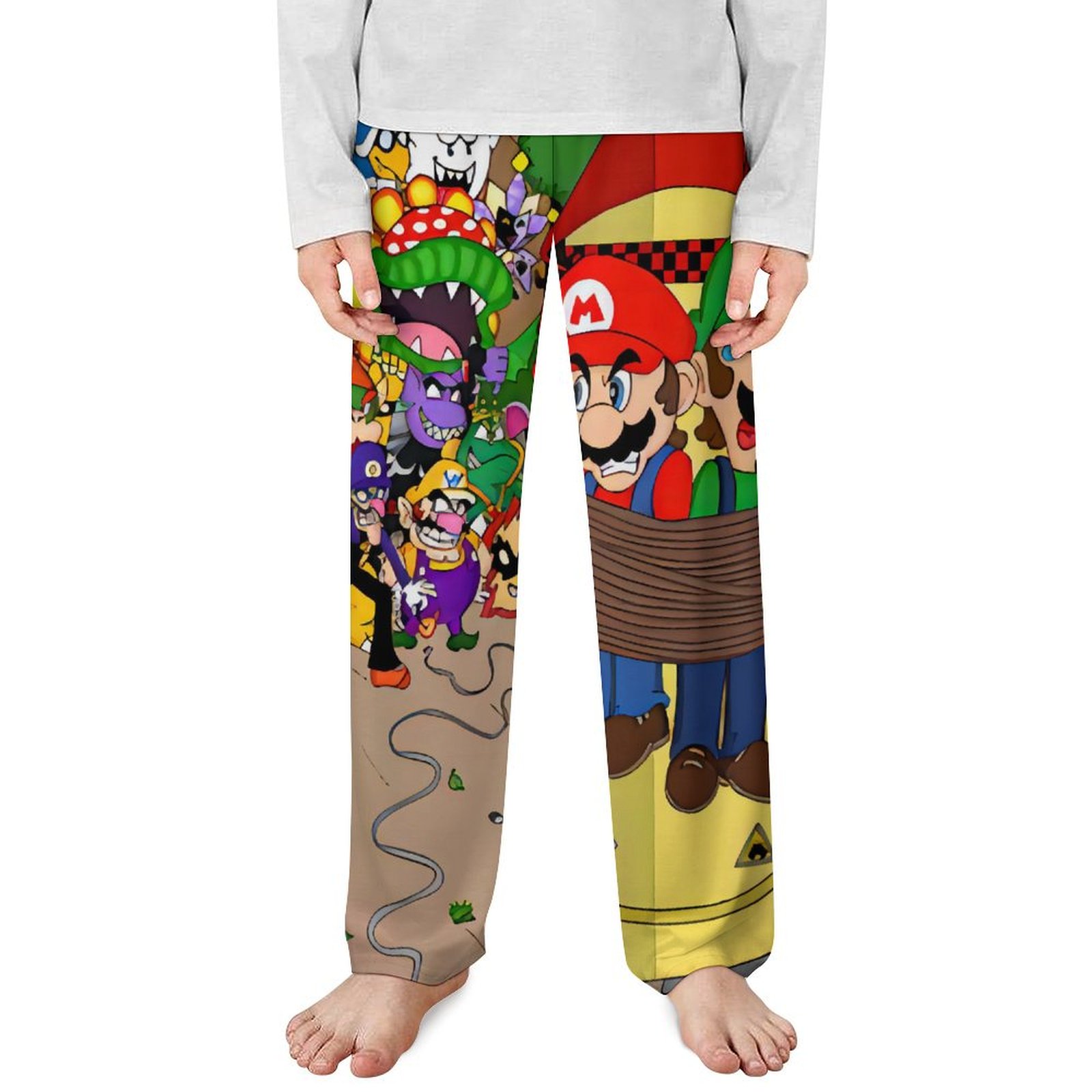 Mario Pajama Pants for Kids Anime Sleep Bottoms Mario Merch for Boys ...