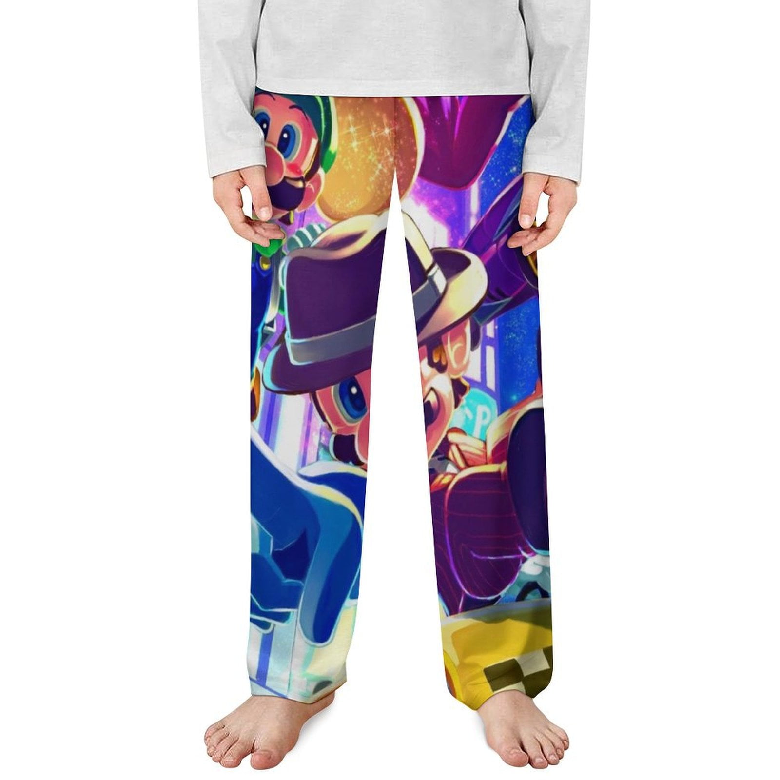 Mario Pajama Pants for Kids Anime Sleep Bottoms Mario Merch for Boys ...