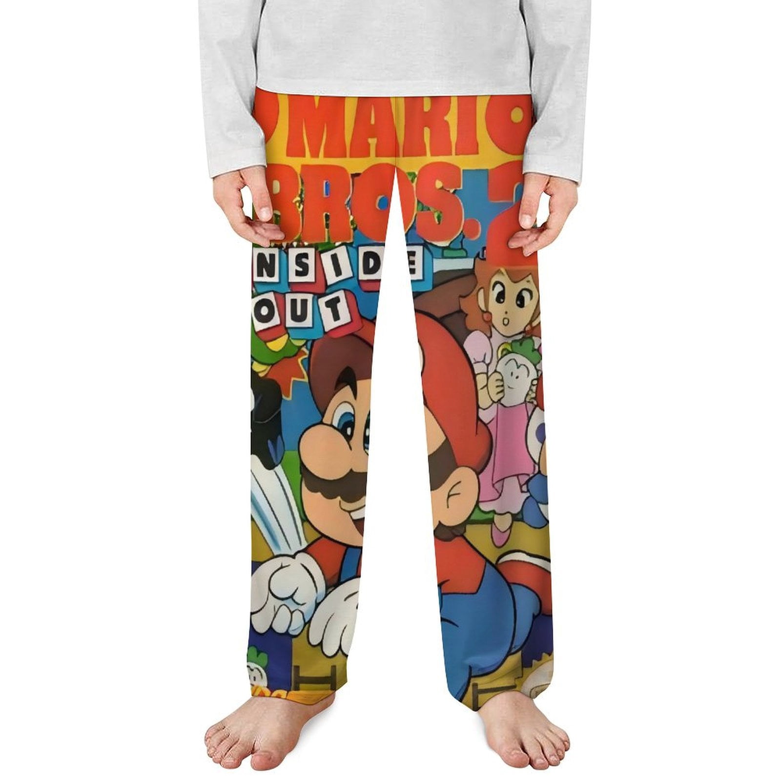 Mario Pajama Pants for Kids Anime Sleep Bottoms Mario Merch for Boys ...