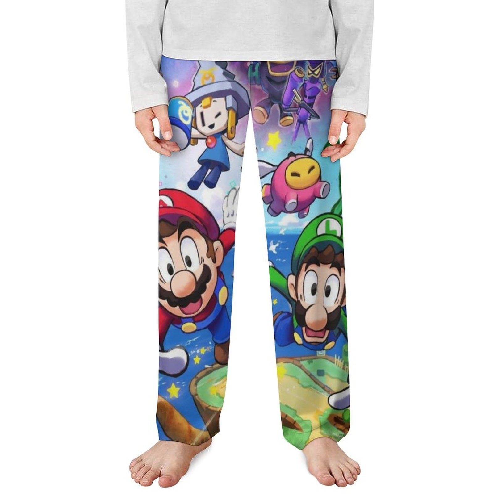 Mario Pajama Pants for Kids Anime Sleep Bottoms Mario Merch for Boys ...