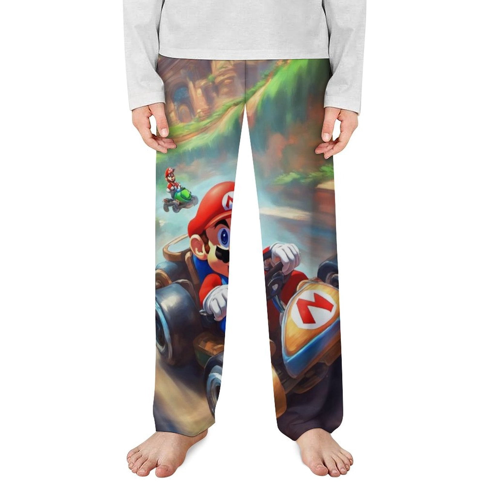 Mario Pajama Pants for Kids Anime Sleep Bottoms Mario Merch for Boys ...