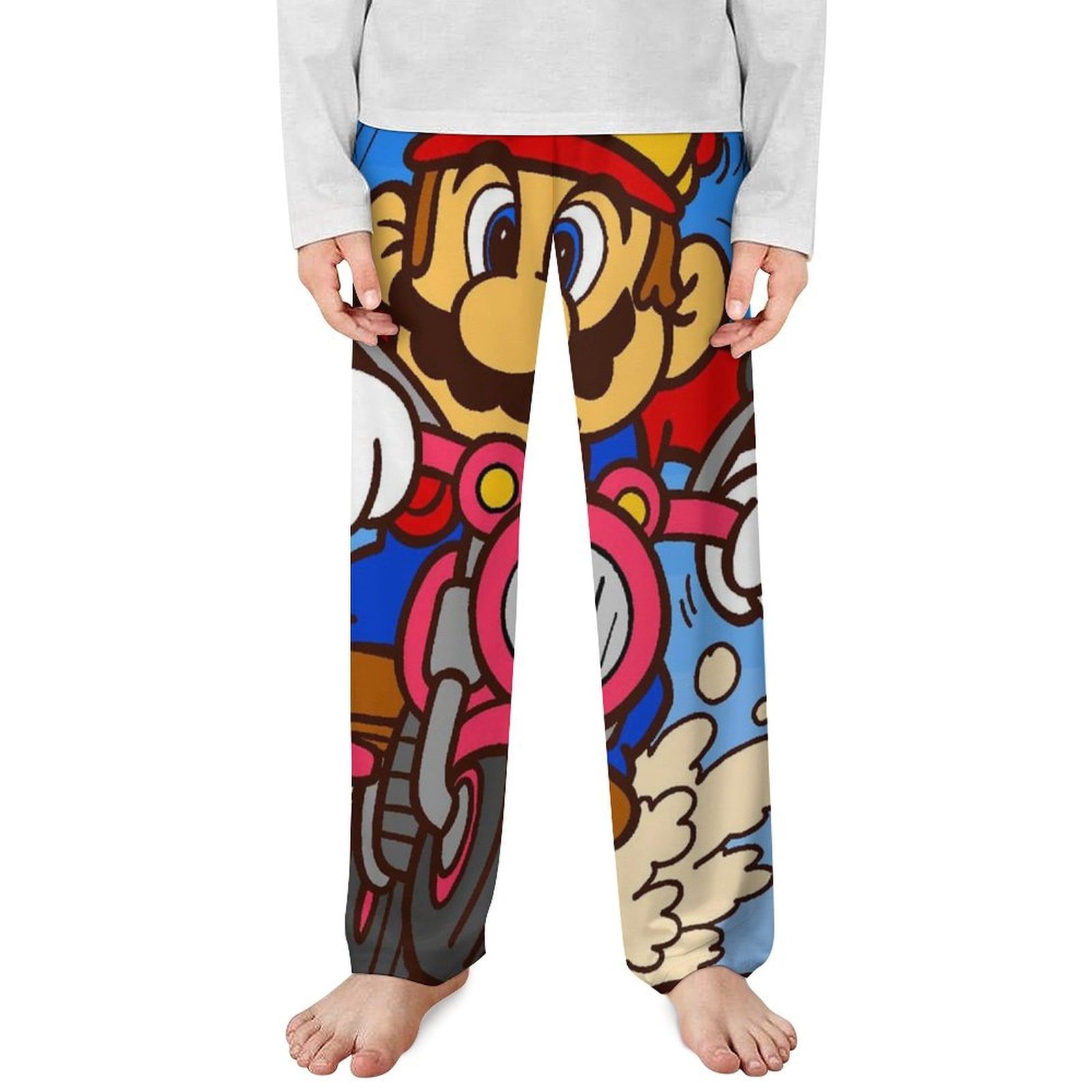 Mario Pajama Pants for Kids Anime Sleep Bottoms Mario Merch for Boys ...