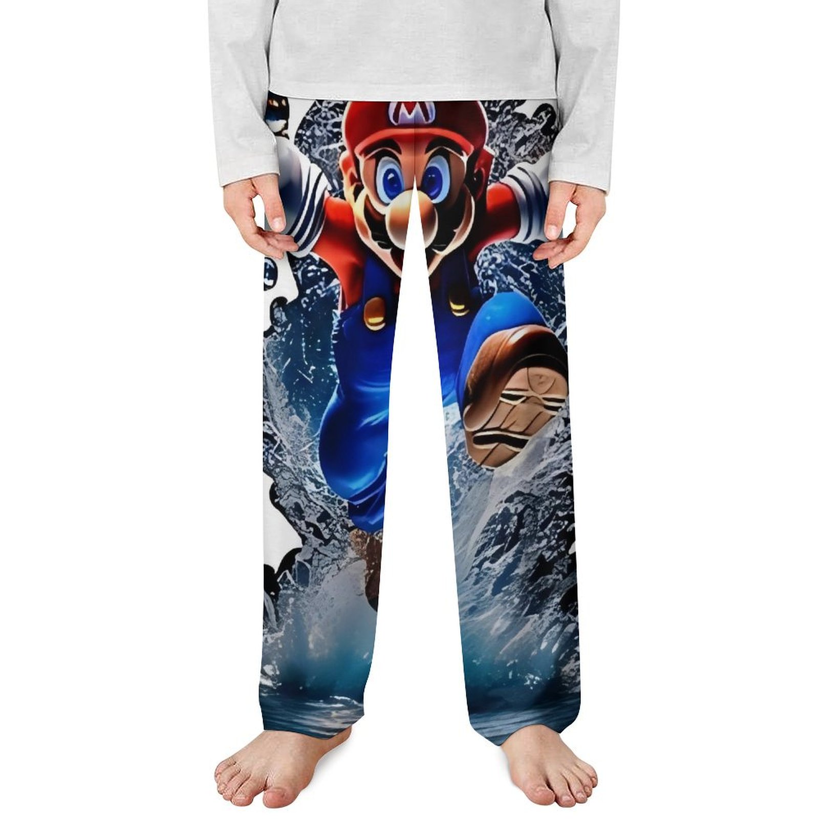 Mario Pajama Pants for Kids Anime Sleep Bottoms Mario Merch for Boys ...