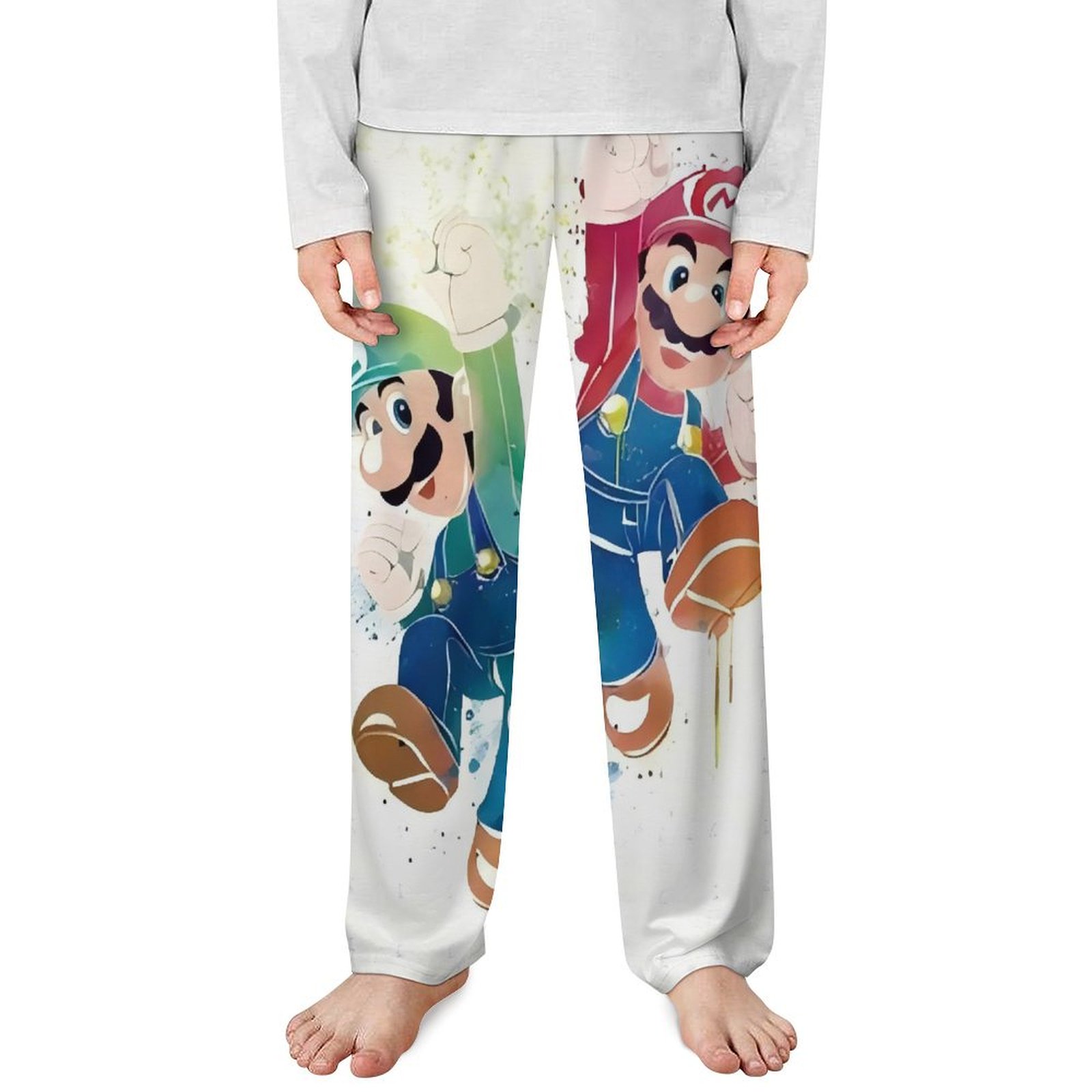 Mario Pajama Pants for Kids Anime Sleep Bottoms Mario Merch for Boys ...
