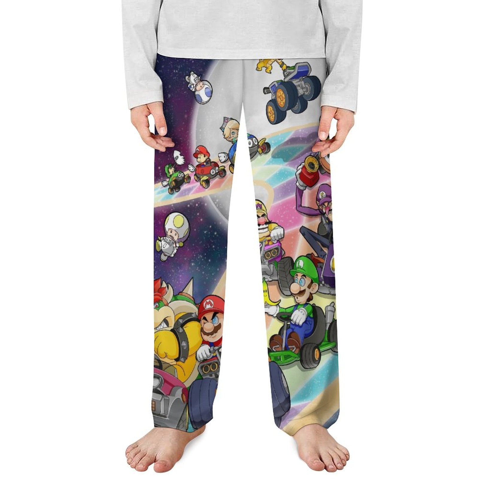 Mario Pajama Pants for Kids Anime Sleep Bottoms Mario Merch for Boys ...