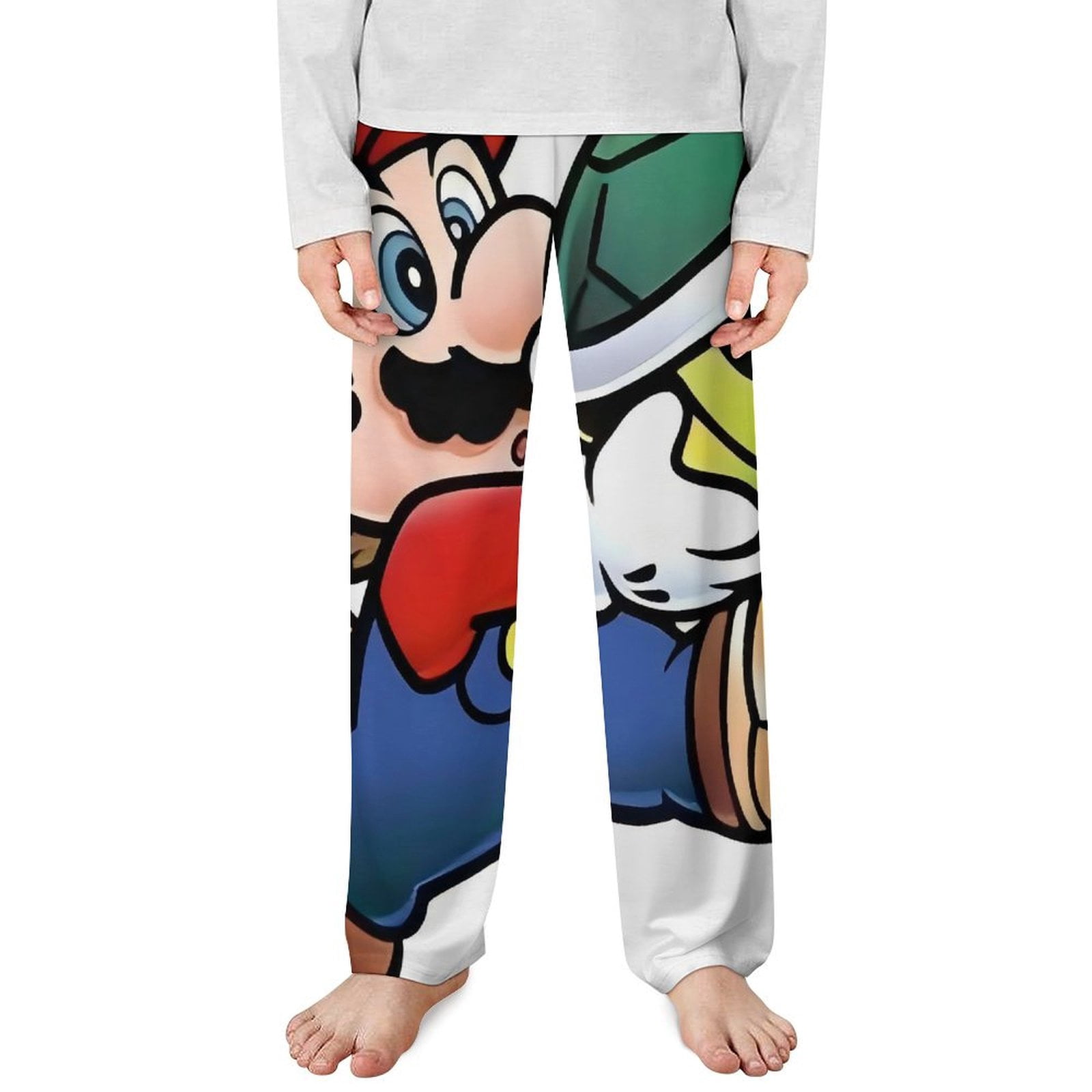 Mario Pajama Pants for Kids Anime Sleep Bottoms Mario Merch for Boys ...