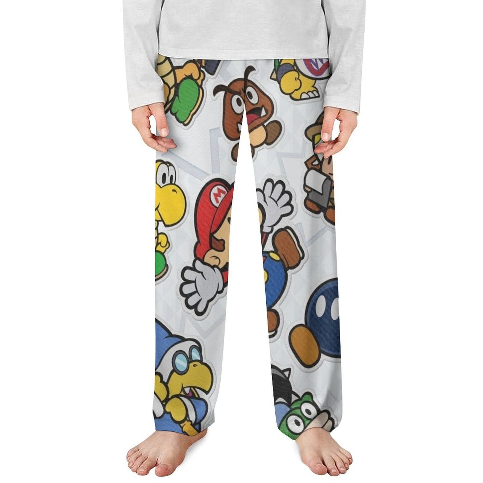 Mario Pajama Pants for Kids Anime Sleep Bottoms Mario Merch for Boys ...