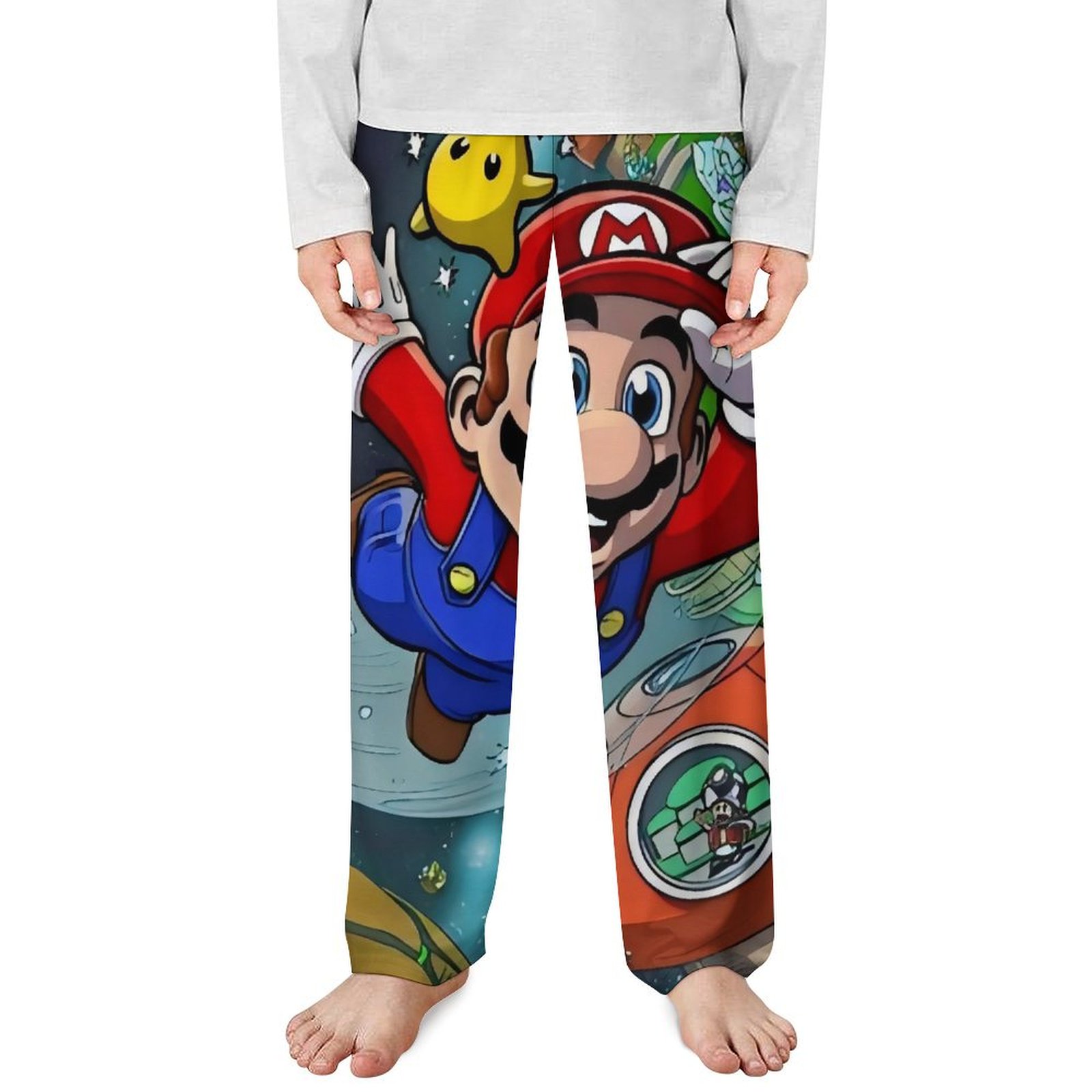 Mario Pajama Pants for Kids Anime Sleep Bottoms Mario Merch for Boys ...