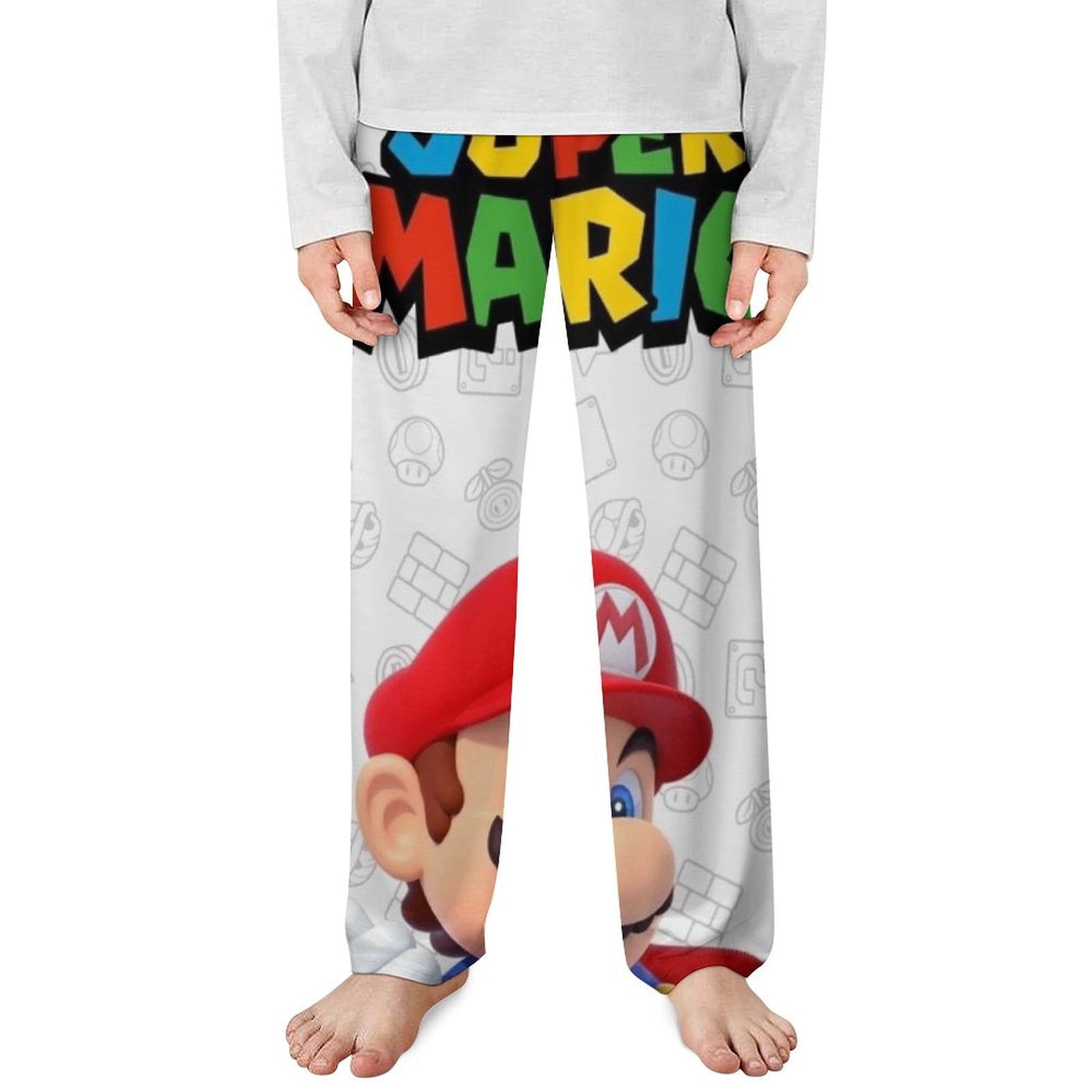 Mario Pajama Pants for Kids Anime Sleep Bottoms Mario Merch for Boys ...
