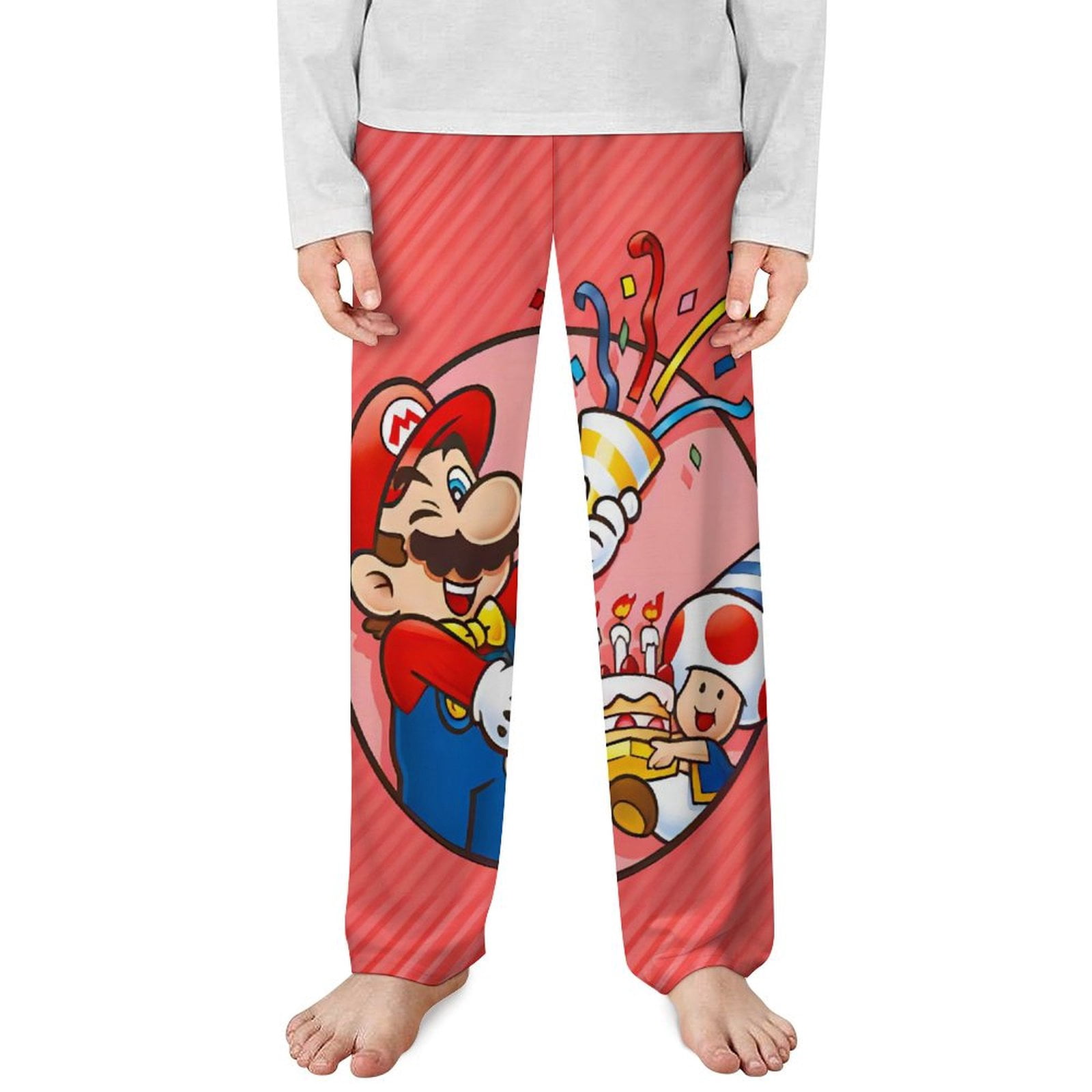 Mario Pajama Pants for Kids Anime Sleep Bottoms Mario Merch for Boys ...