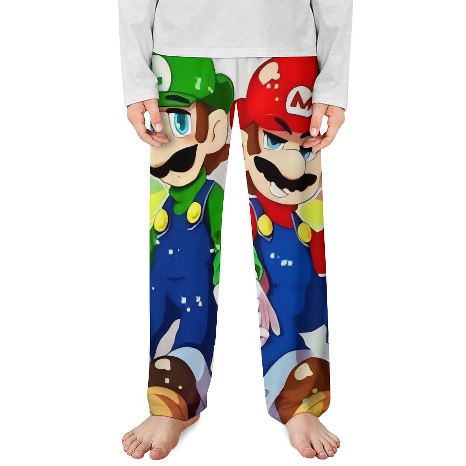 Mario Pajama Pants for Kids Anime Sleep Bottoms Mario Merch for Boys ...