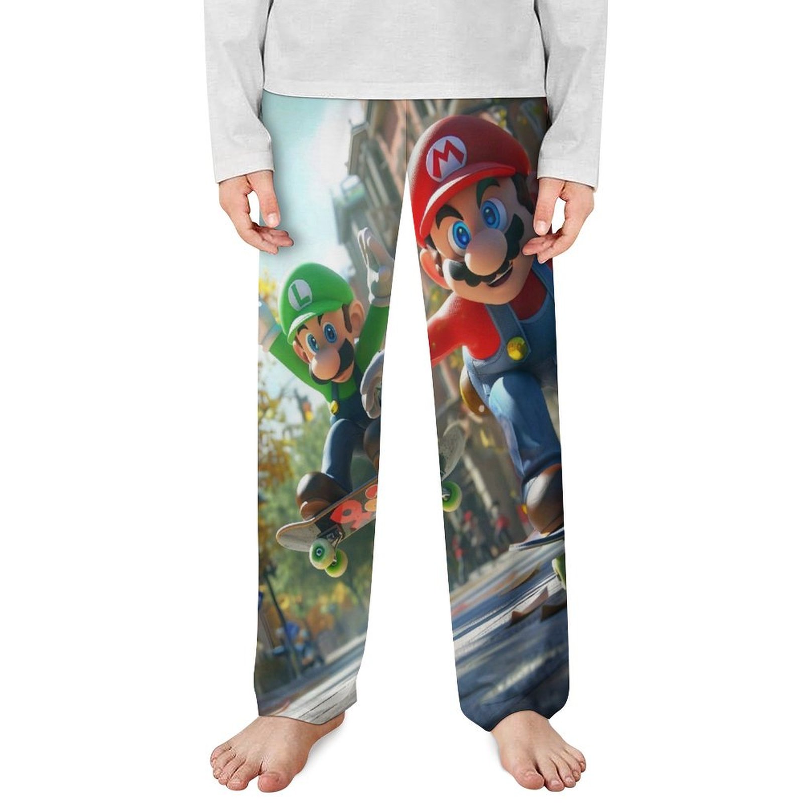 Mario Pajama Pants for Kids Anime Sleep Bottoms Mario Merch for Boys ...