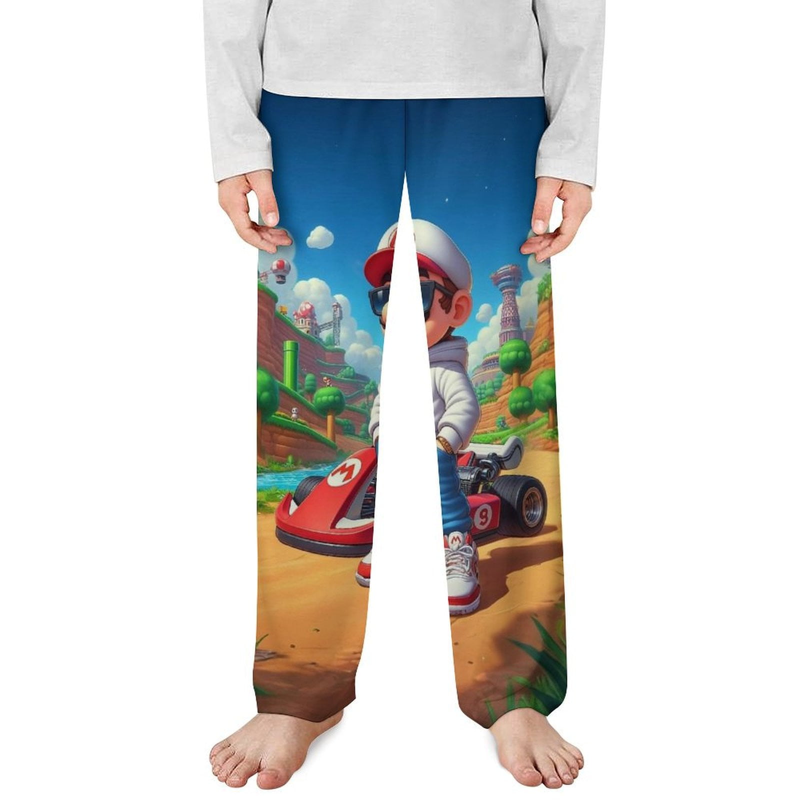 Mario Pajama Pants for Kids Anime Sleep Bottoms Mario Merch for Boys ...