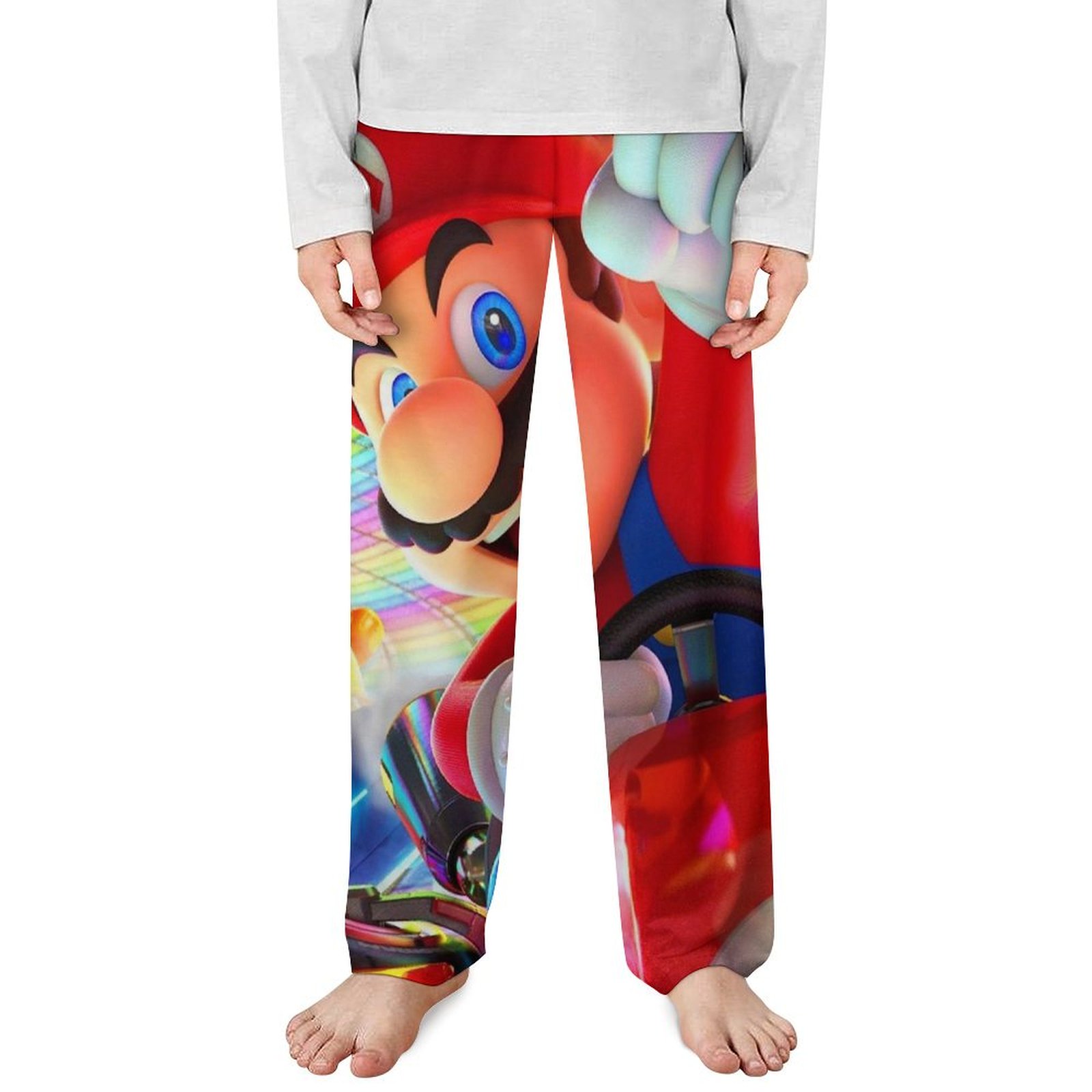 Mario Pajama Pants for Kids Anime Sleep Bottoms Mario Merch for Boys ...