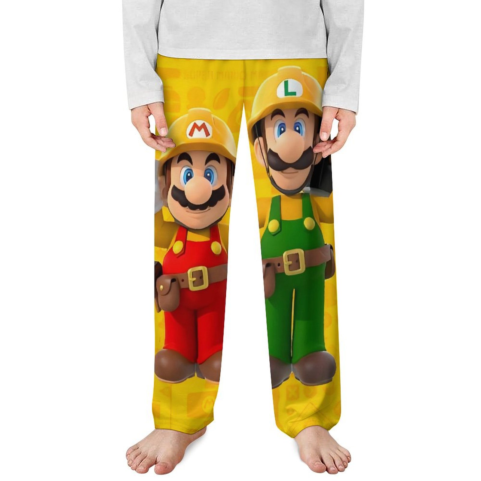 Mario Pajama Pants for Kids Anime Sleep Bottoms Mario Merch for Boys ...