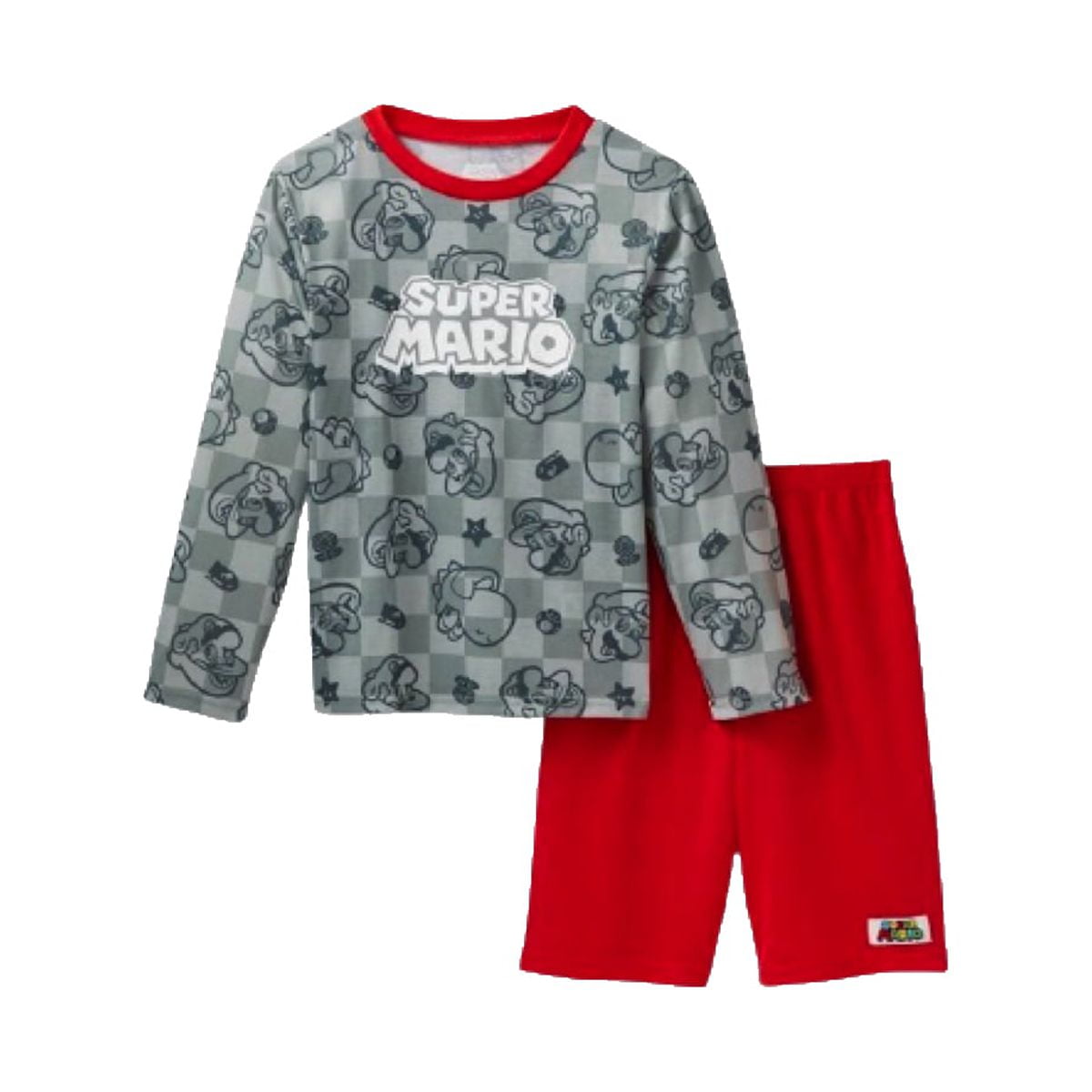 Mario Pajamas for Boys Super Mario Long Sleeve Kids PJs 2 Piece Set ...