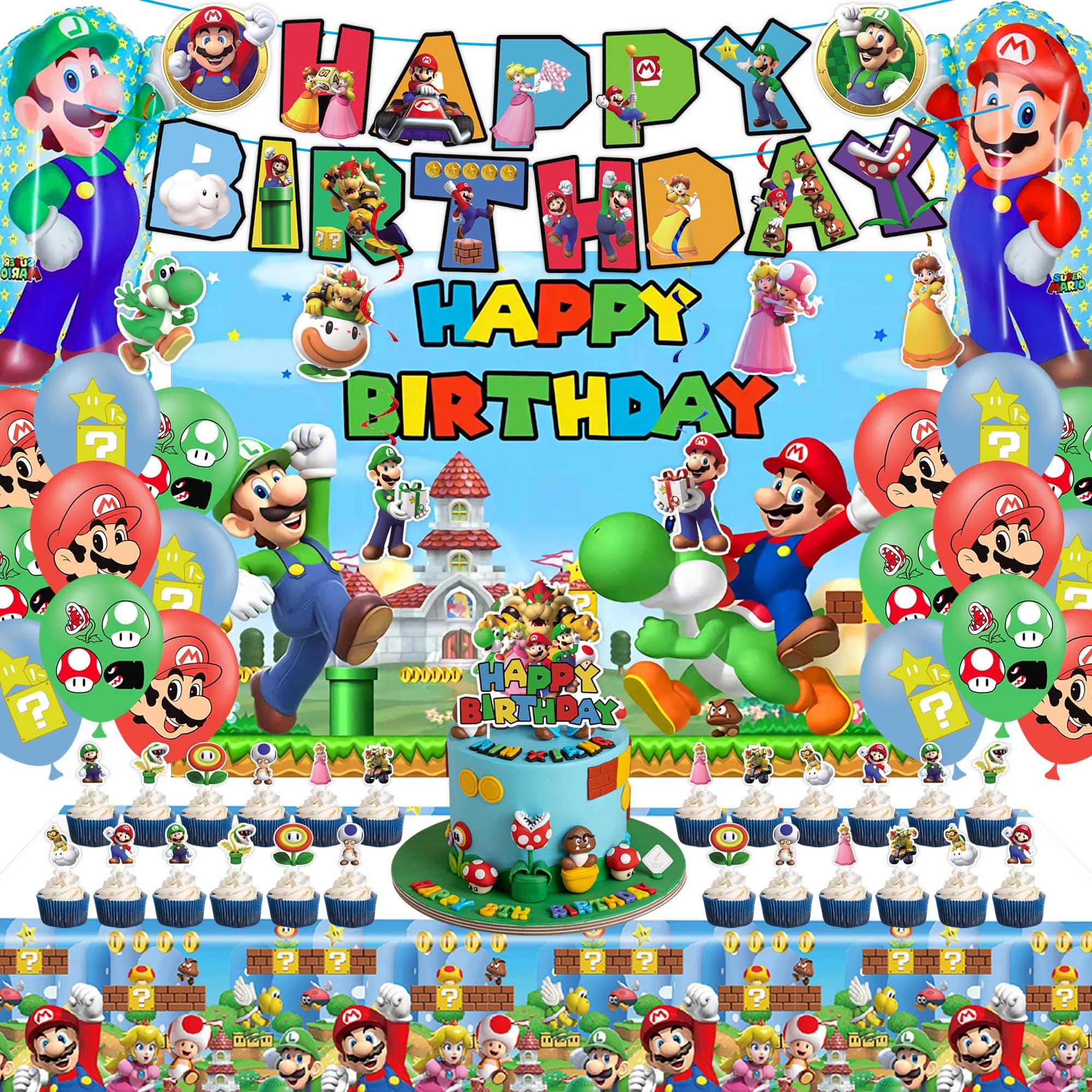 Mario Party Supplies Birthday Party Favors Super Mario Bros Birthday ...
