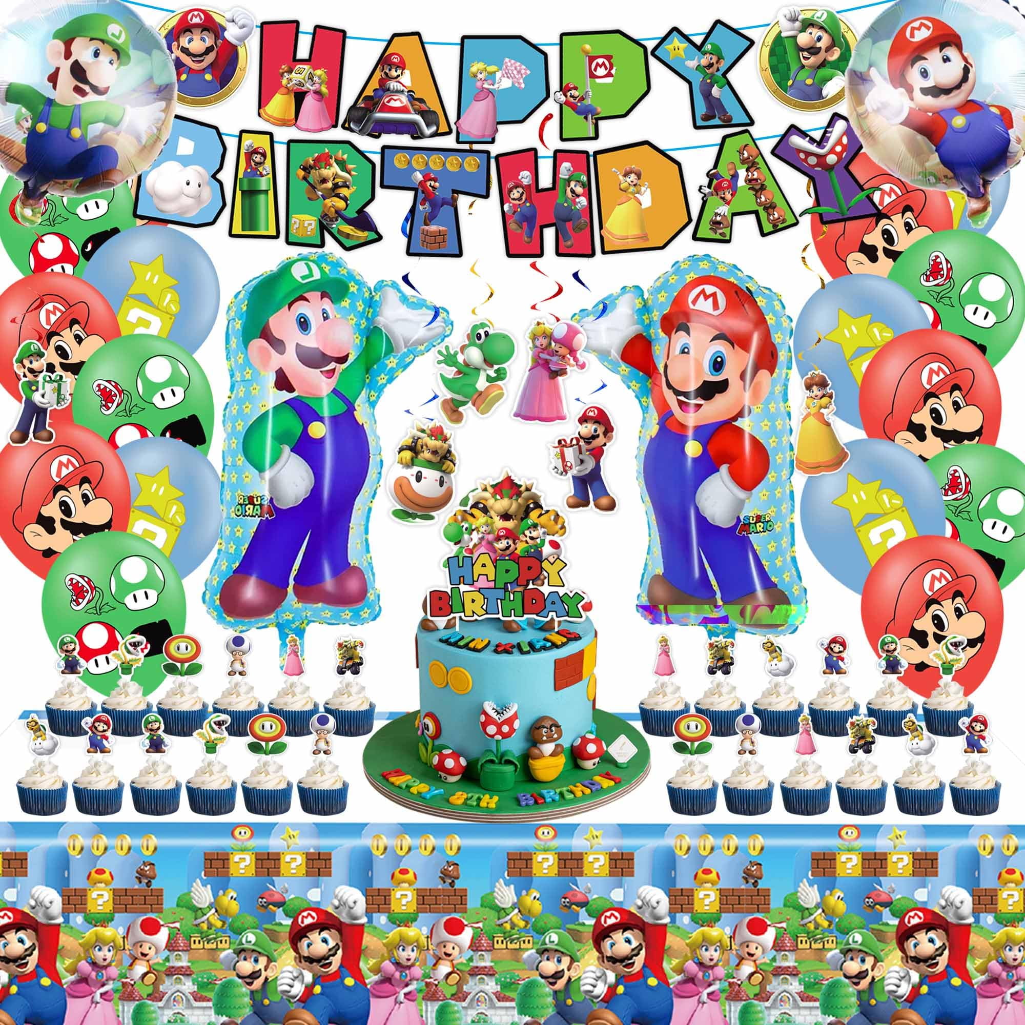 Mario Party Supplies Birthday Party Favors Super H2FSDMario Bros ...