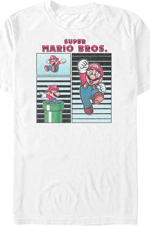 Mario Poses Collage Super Mario Bros. T-Shirt - Walmart.com