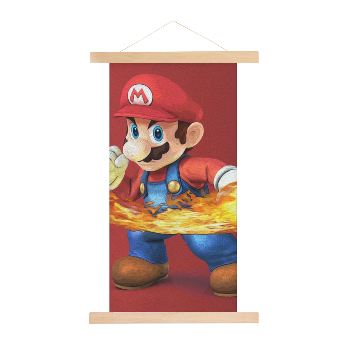 Mario Poster Genshin Hanging Scroll Cartoon Comic Decorative Scroll ...