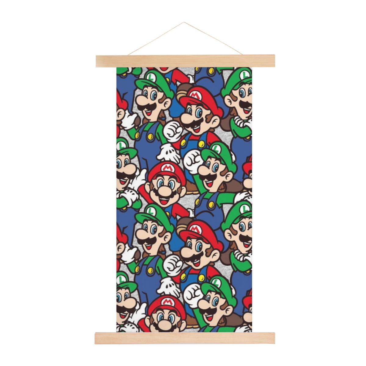 Mario Poster Genshin Hanging Scroll Cartoon Comic Decorative Scroll ...