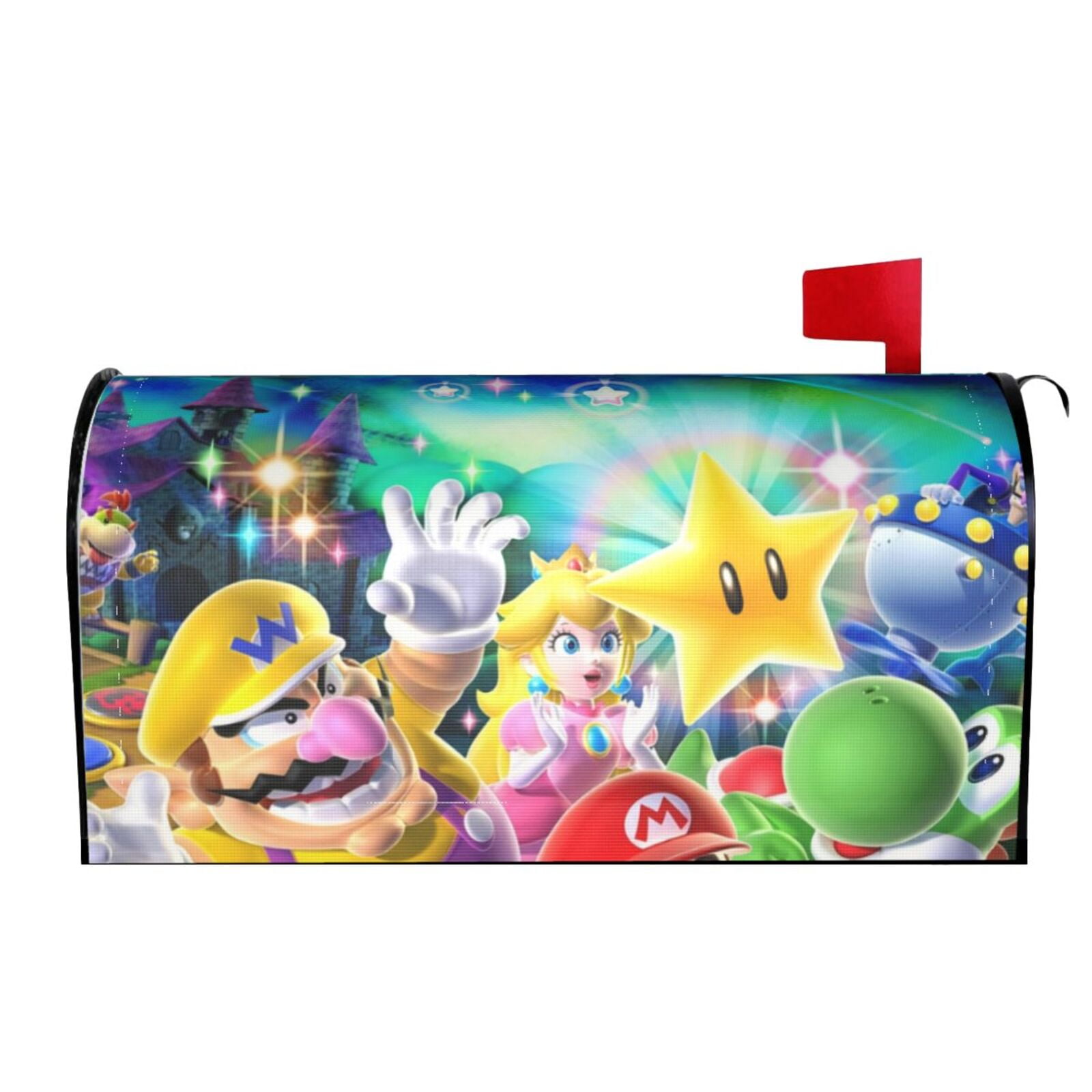 Mario Poster Super Game Bros Cartoon Character Mailbox Cover Magnetic ...