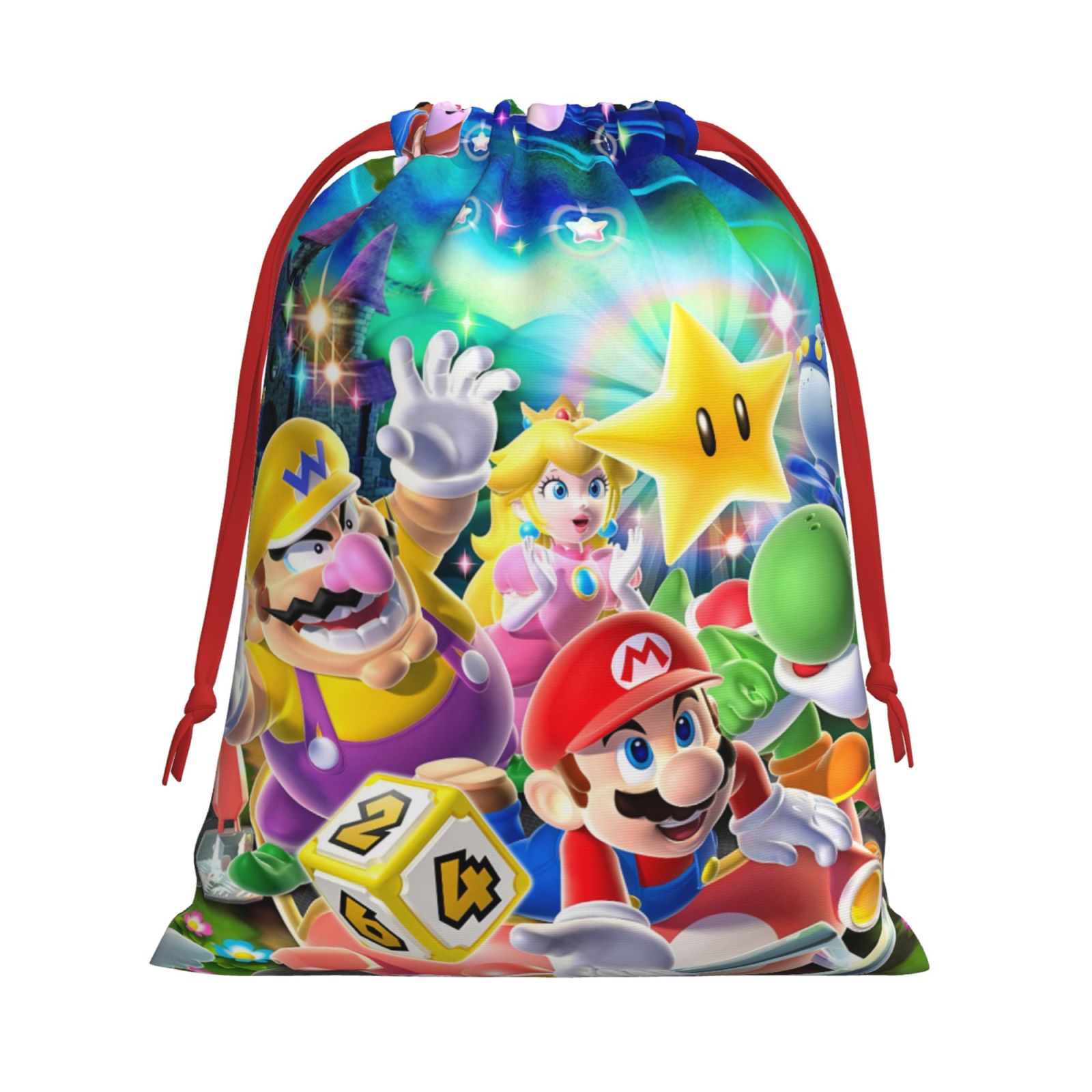 Mario Poster Super Game Bros Gift Bags,Christmas Gift Bags,Drawstring ...
