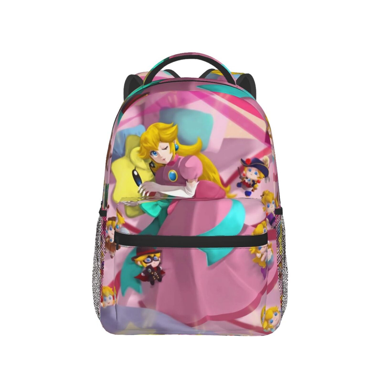 Mario Princess Peach Backpack,Polyester Travel Backpack for Women Men ...