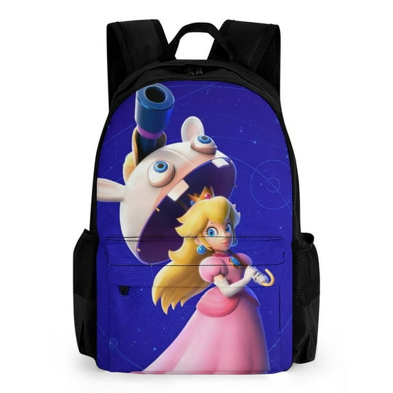 Mario Princess Peach Backpacks Lightweight Bookbags Casual Daypack For ...