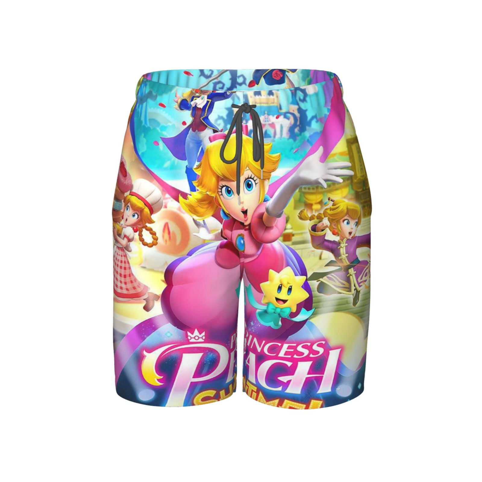 Mario Princess Peach Boy'S Swim Trunks Quick Dry Board Shorts Kids ...