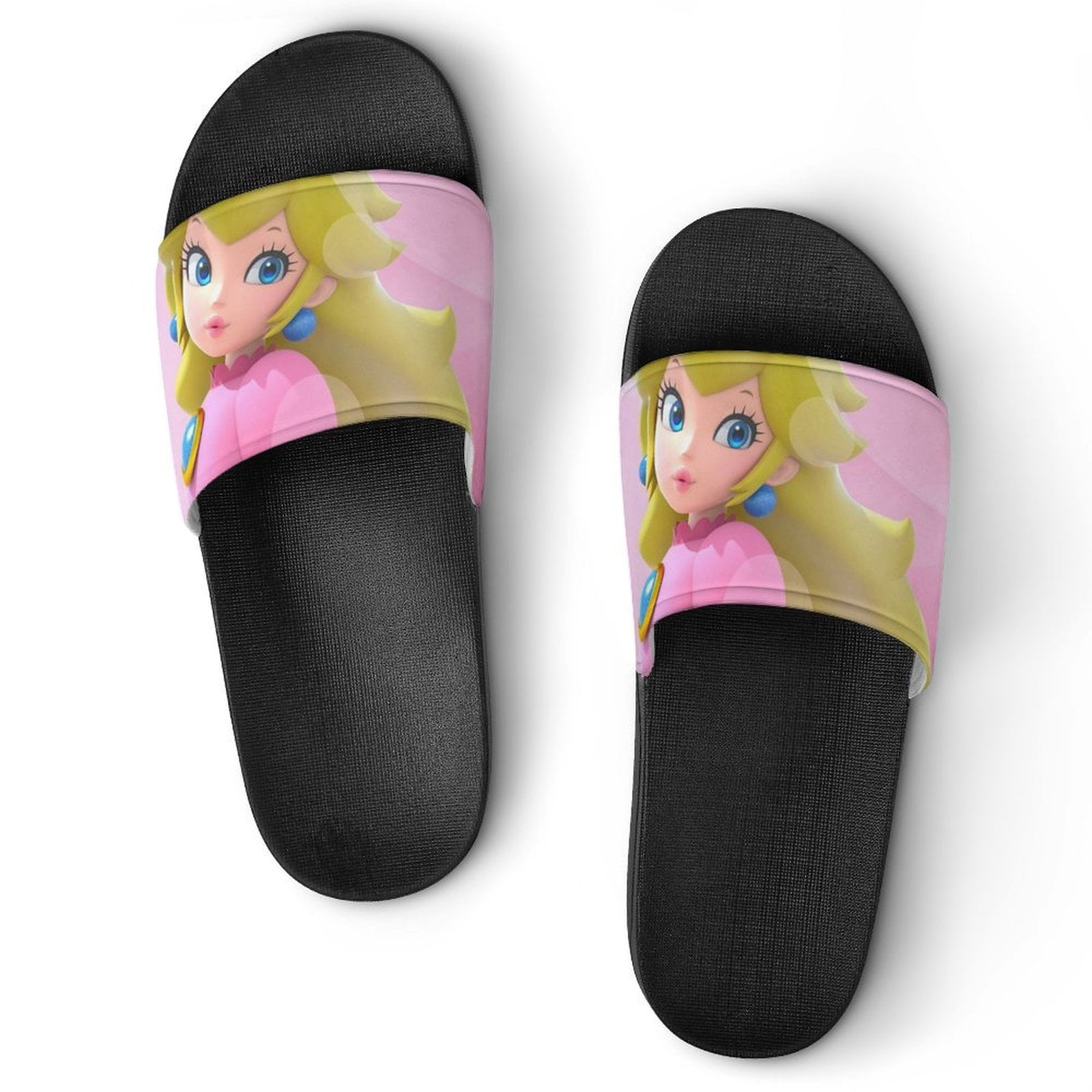 Mario Princess Peach Boys Slide Sandals, Comfort Casual Pool Slide ...
