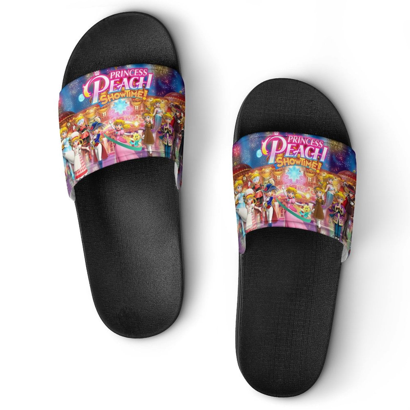 Mario Princess Peach Boys Slide Sandals, Comfort Casual Pool Slide ...