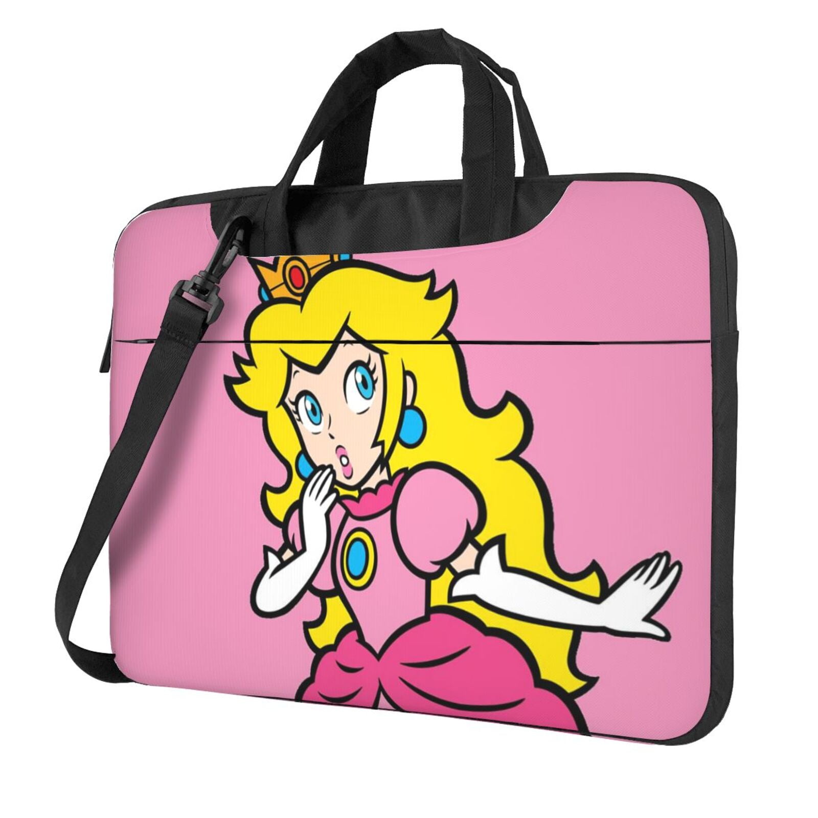 Mario Princess Peach Laptop Shoulder Bag For Women Men, 14 Inch ...