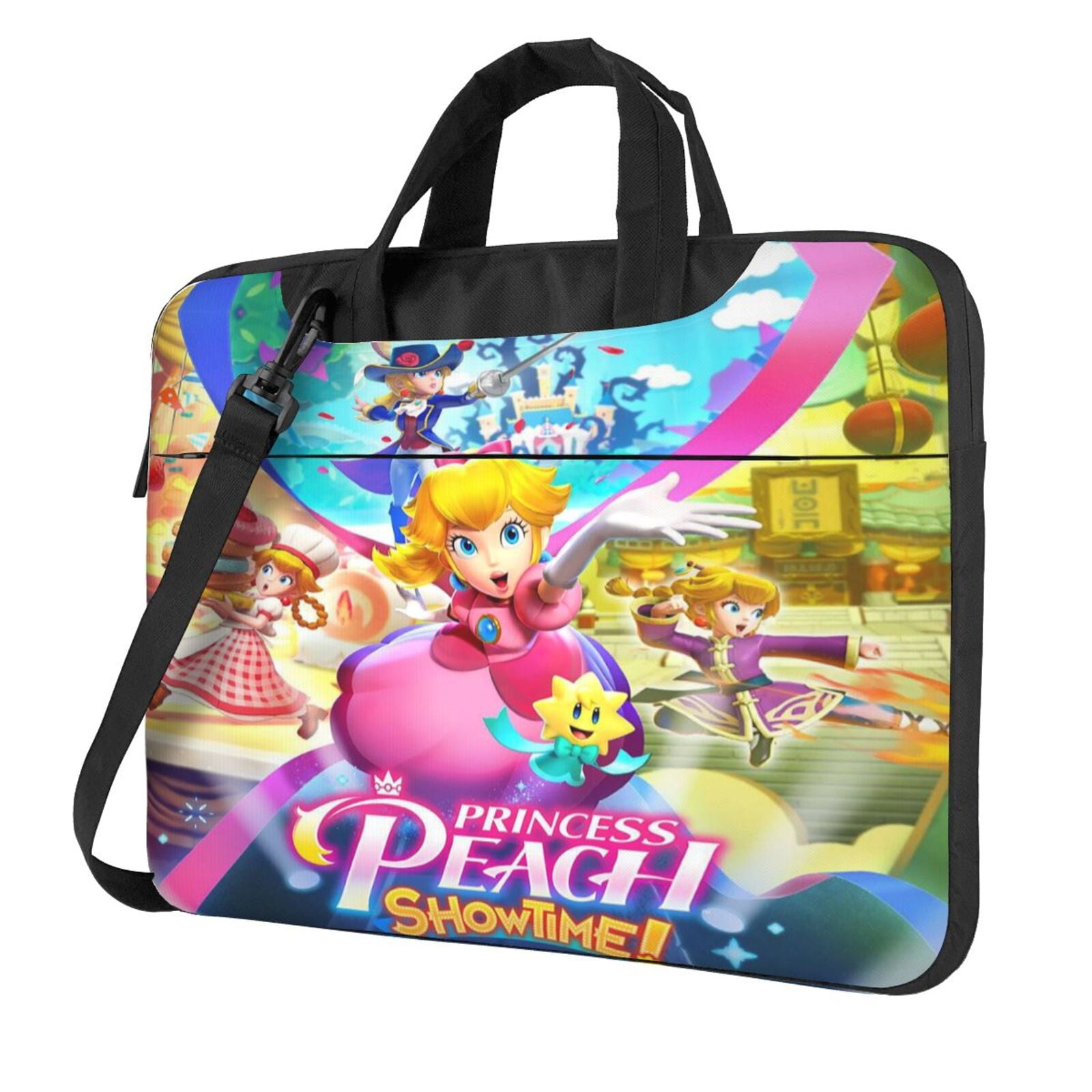 Mario Princess Peach Laptop Shoulder Bag For Women Men, 15.6 Inch ...