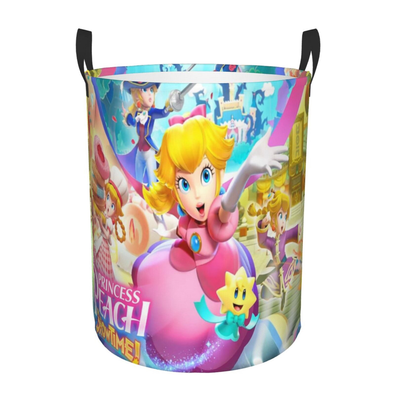 Mario Princess Peach Large Laundry Hamper, Collapsible Laundry Basket ...