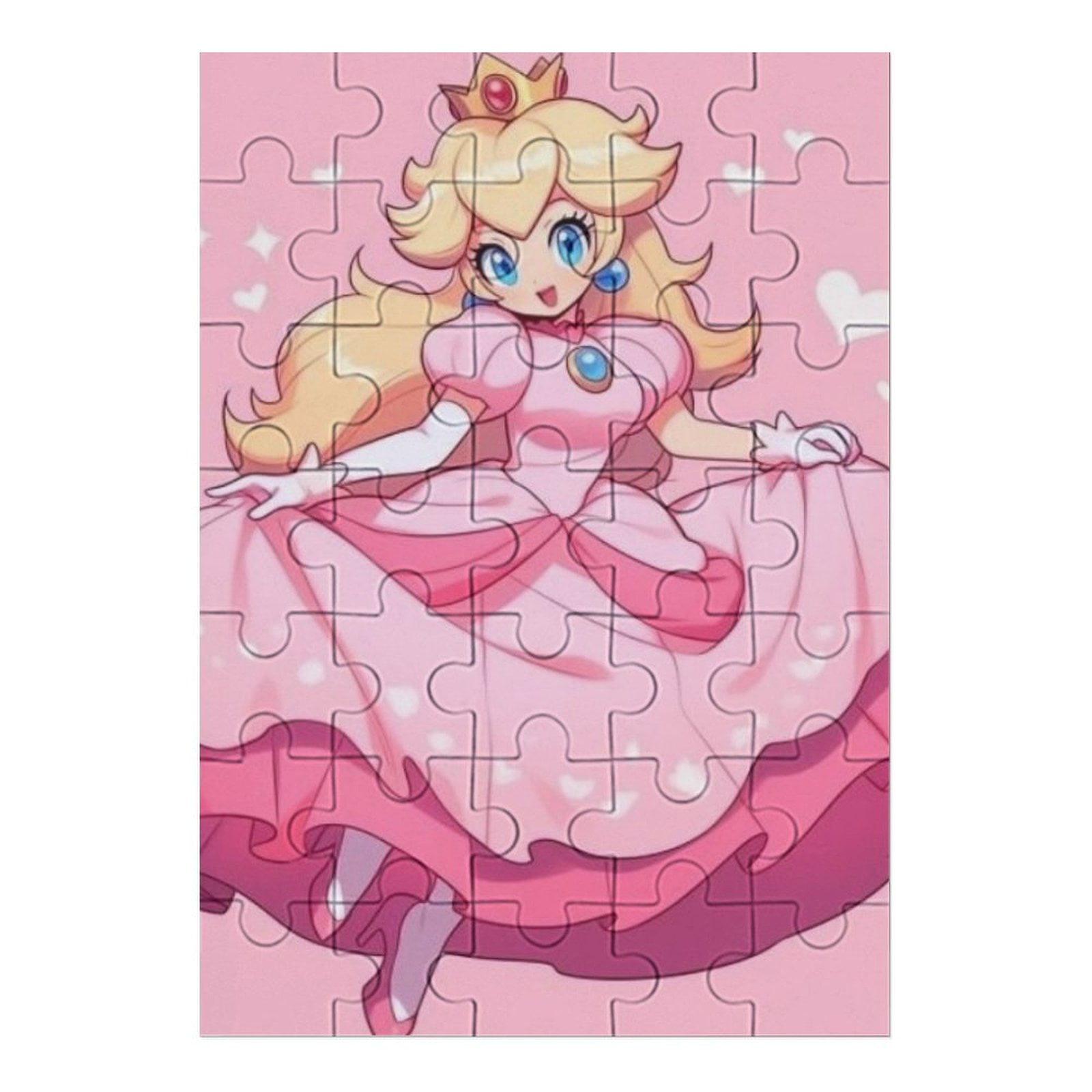 Mario Princess Peach Merch Mario Princess Peach Puzzles for Kids 35 PCS ...