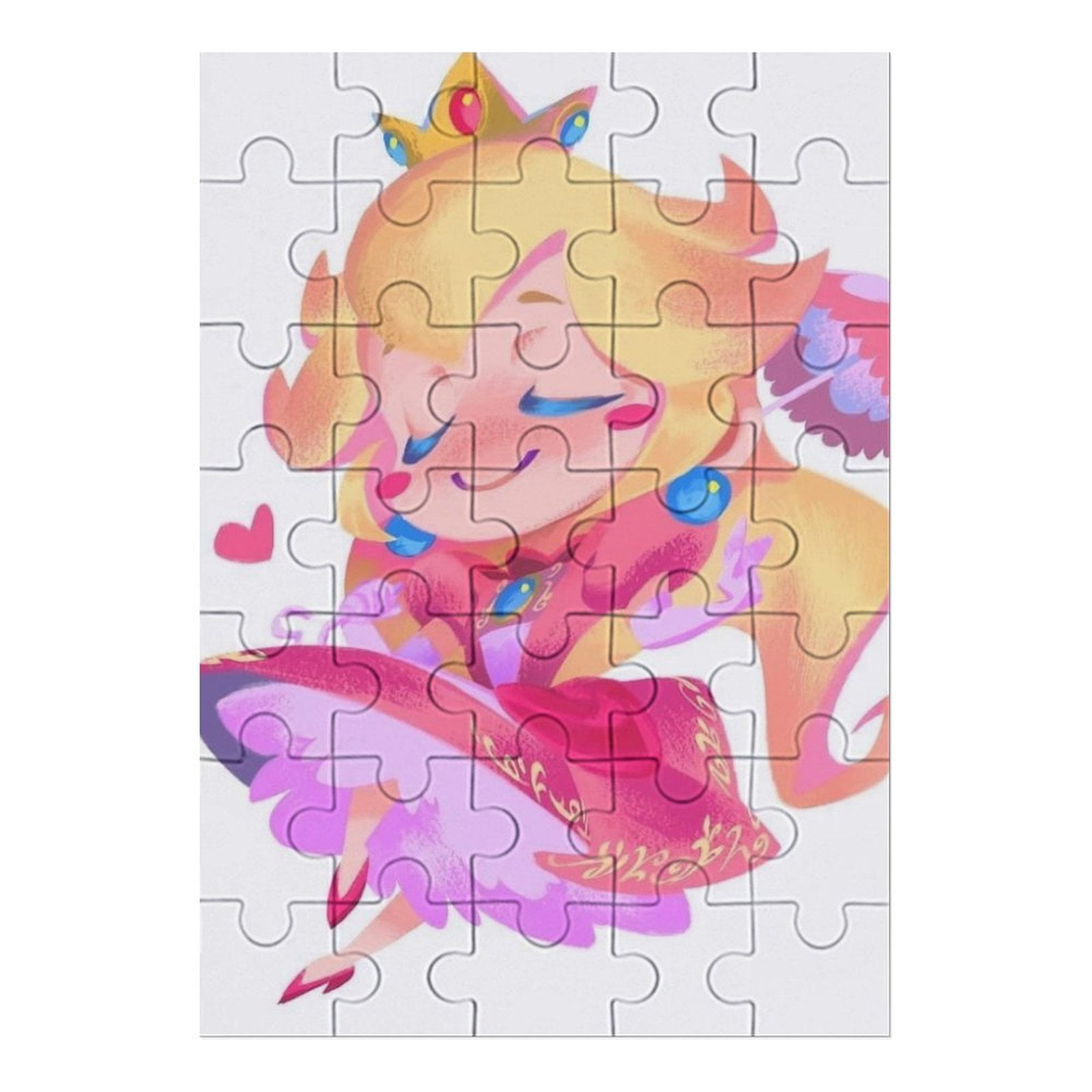 Mario Princess Peach Merch Mario Princess Peach Puzzles for Kids 35 PCS ...