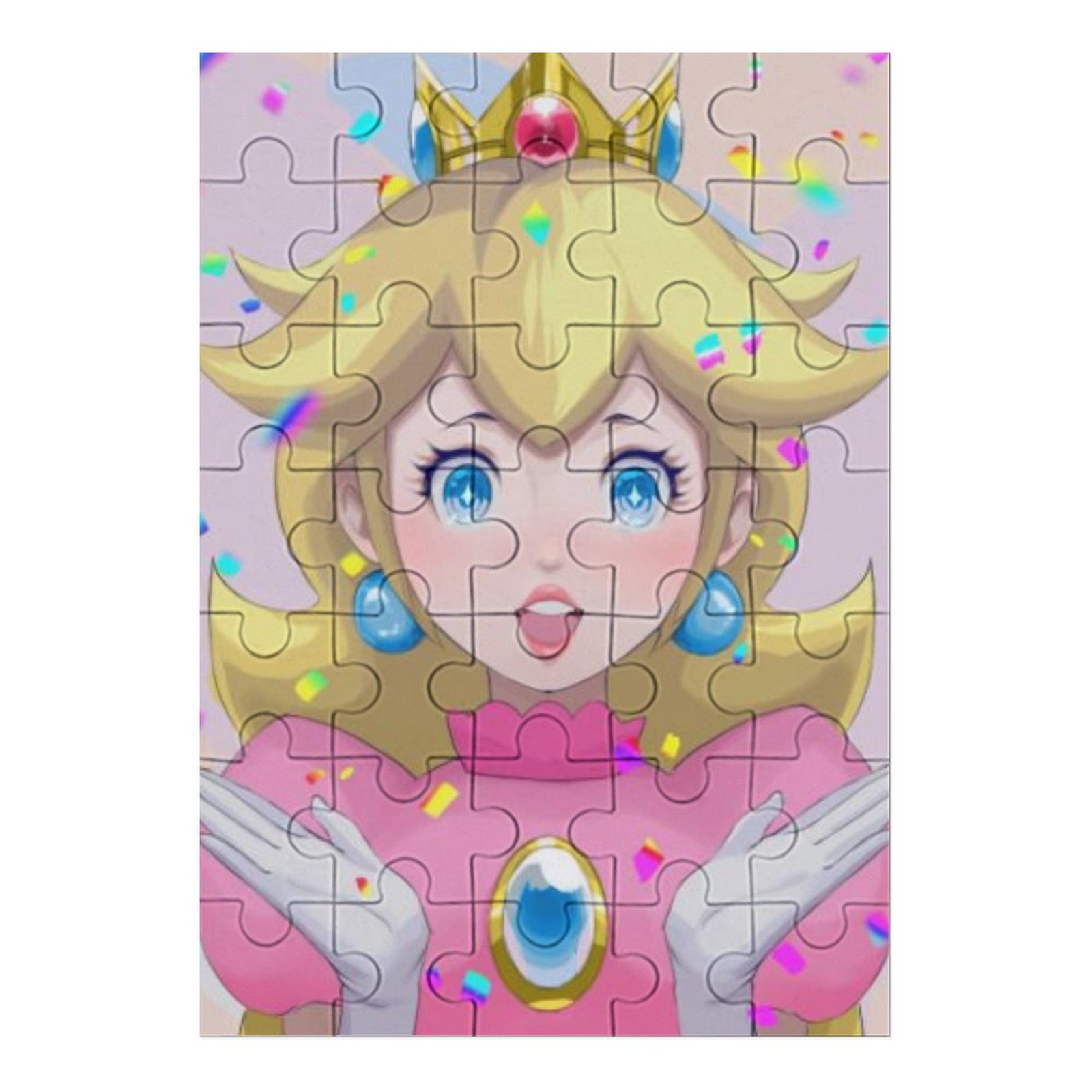 Mario Princess Peach Merch Mario Princess Peach Puzzles for Kids 35 PCS ...