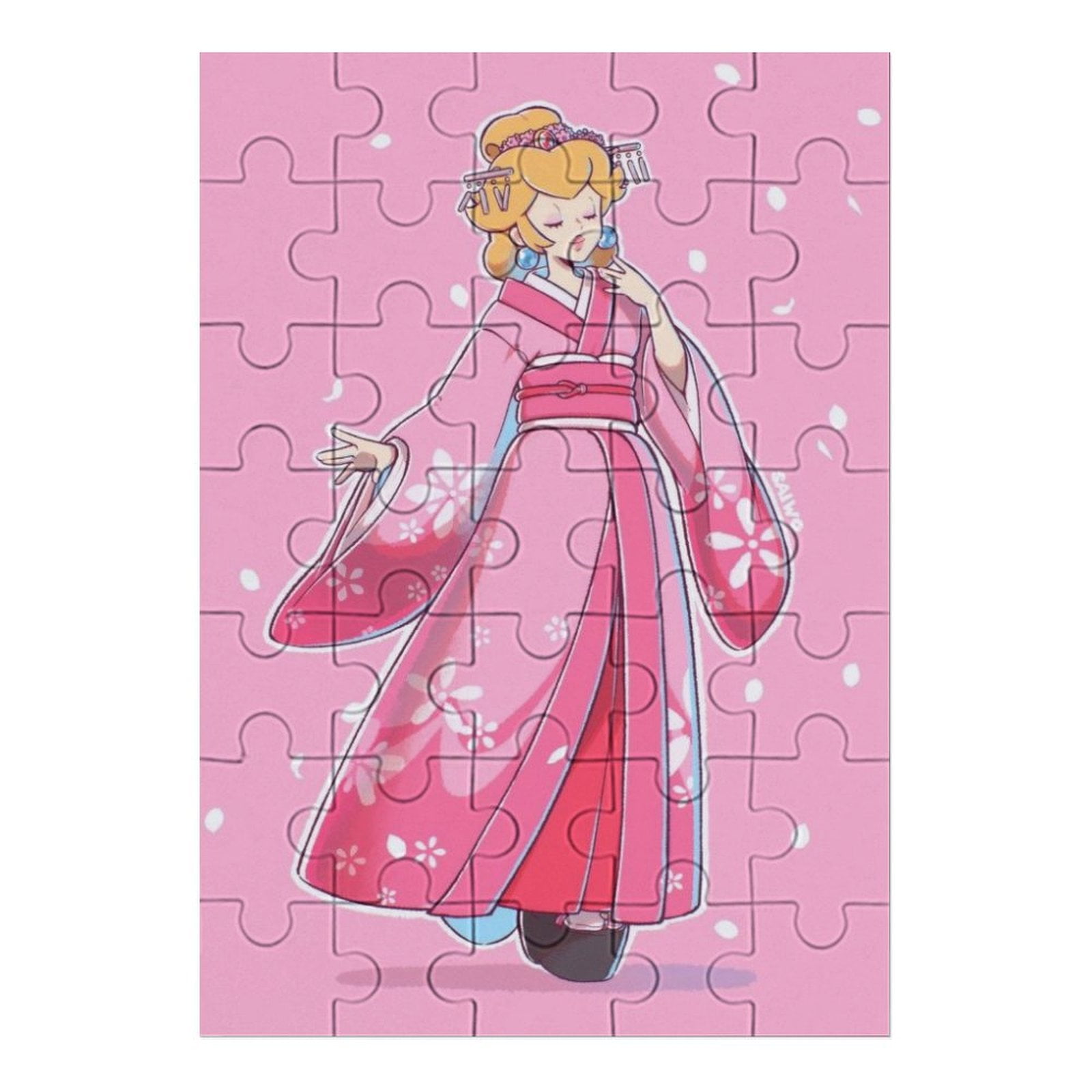 Mario Princess Peach Merch Mario Princess Peach Puzzles for Kids 35 PCS ...