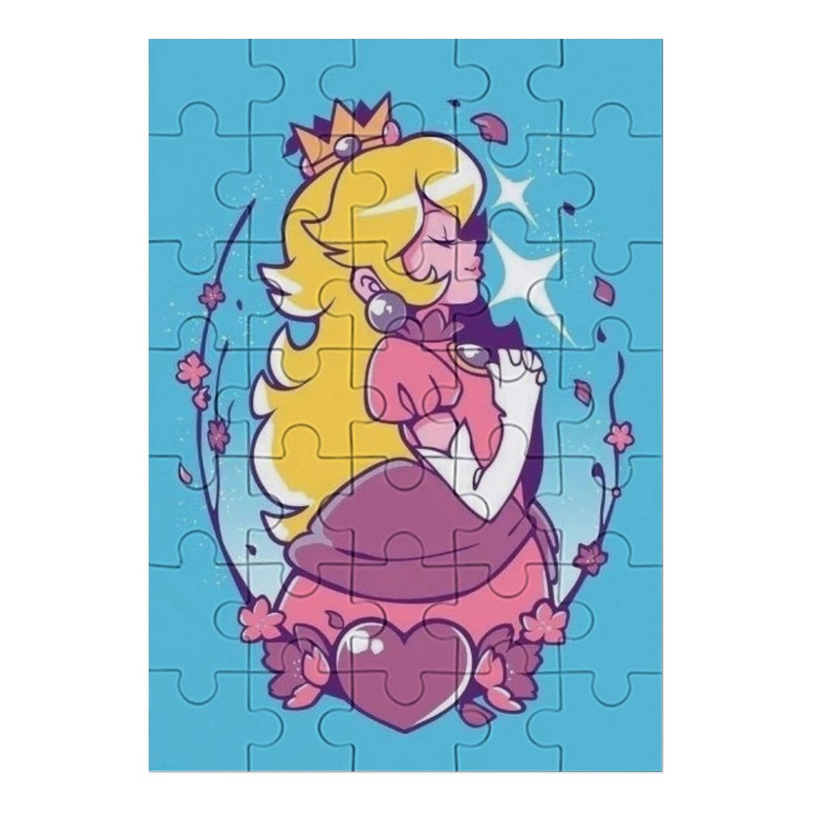 Mario Princess Peach Merch Mario Princess Peach Puzzles for Kids 35 PCS ...