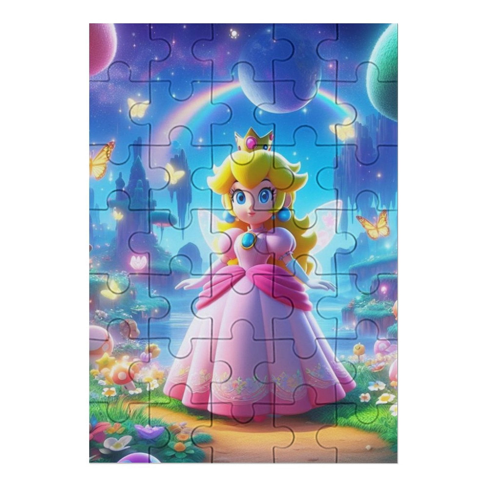 Mario Princess Peach Merch Mario Princess Peach Puzzles for Kids 35 PCS ...