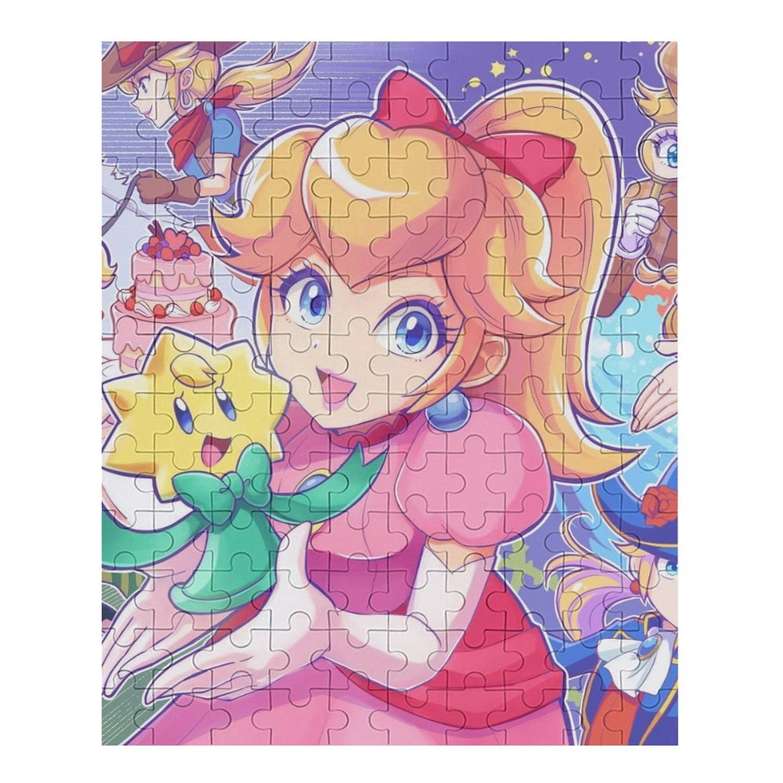 Mario Princess Peach Merch Mario Princess Peach Puzzles for Kids 70 PCS ...