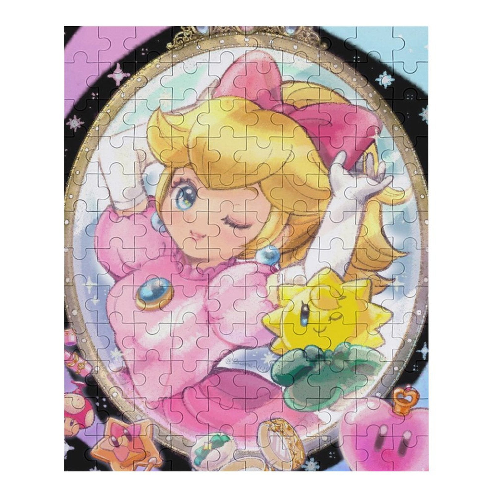 Mario Princess Peach Merch Mario Princess Peach Puzzles for Kids 70 PCS ...