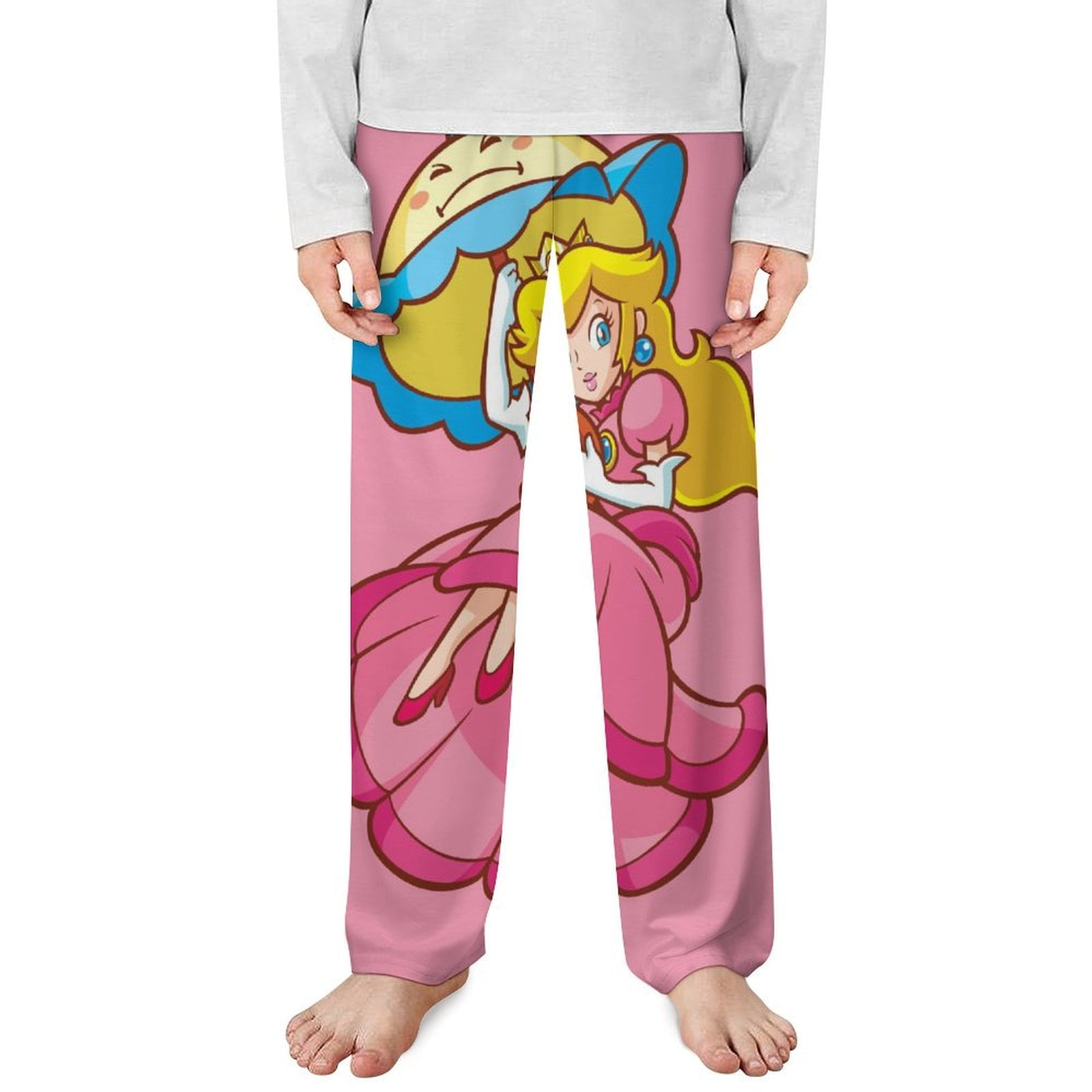 Mario Princess Peach Pajama Pants for Girls Kids Anime Sleep Bottoms ...