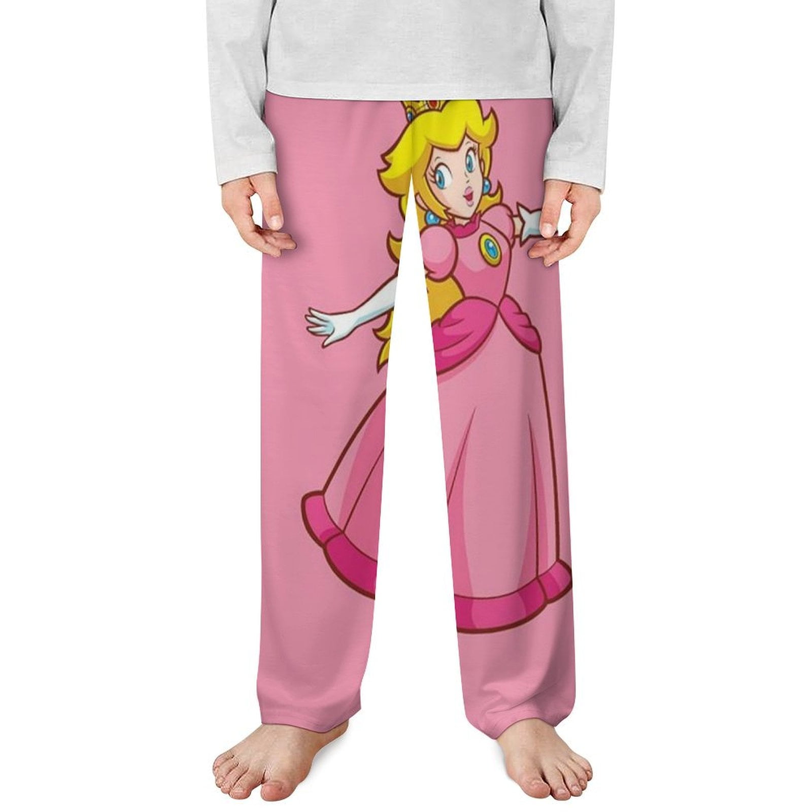 Mario Princess Peach Pajama Pants for Girls Kids Anime Sleep Bottoms ...