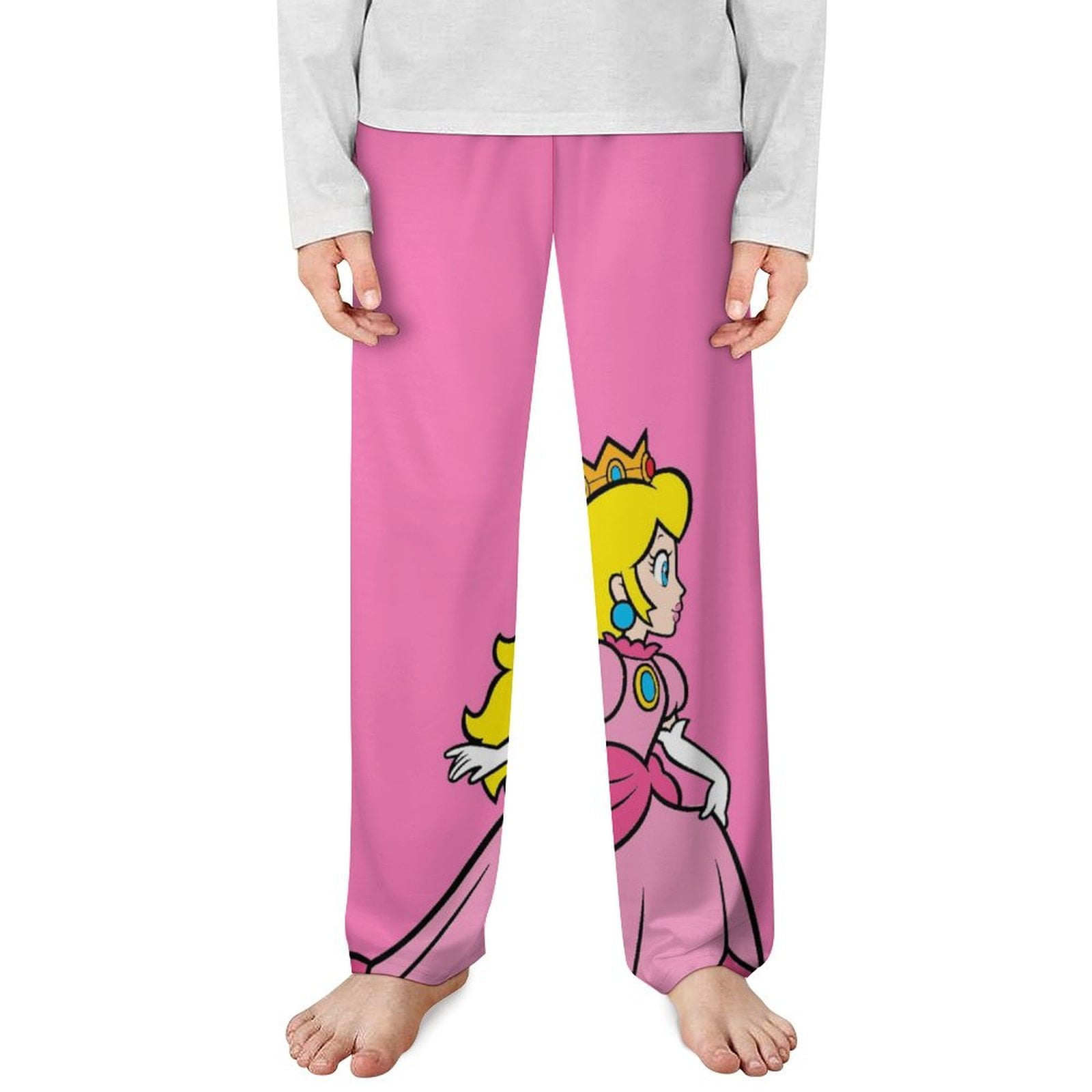 Mario Princess Peach Pajama Pants for Girls Kids Anime Sleep Bottoms ...