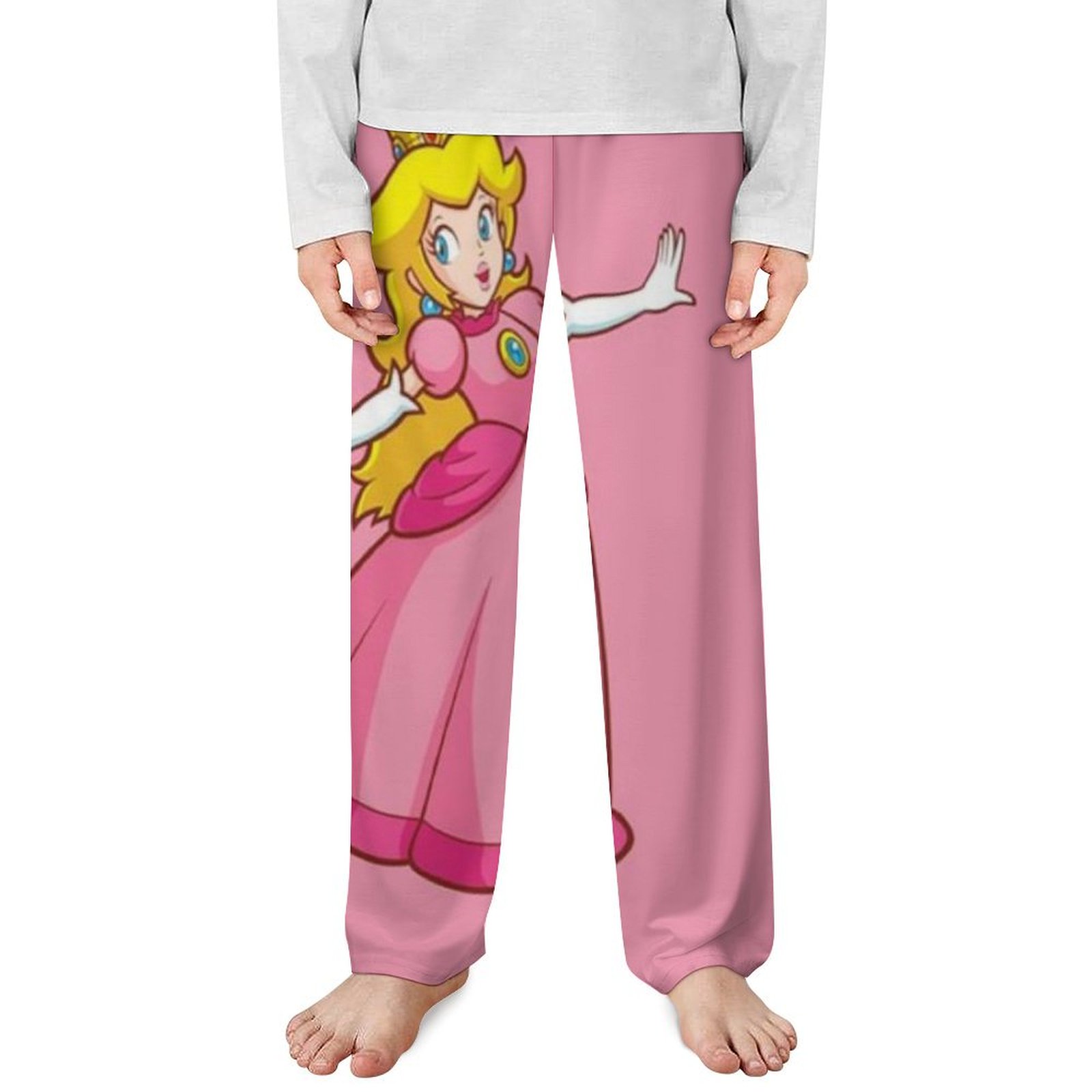 Mario Princess Peach Pajama Pants for Girls Kids Anime Sleep Bottoms ...