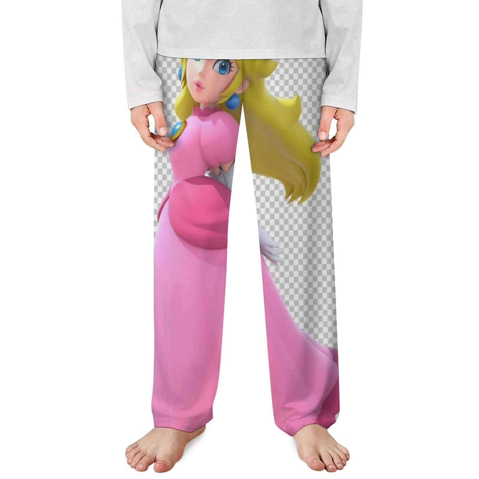Mario Princess Peach Pajama Pants for Girls Kids Anime Sleep Bottoms ...