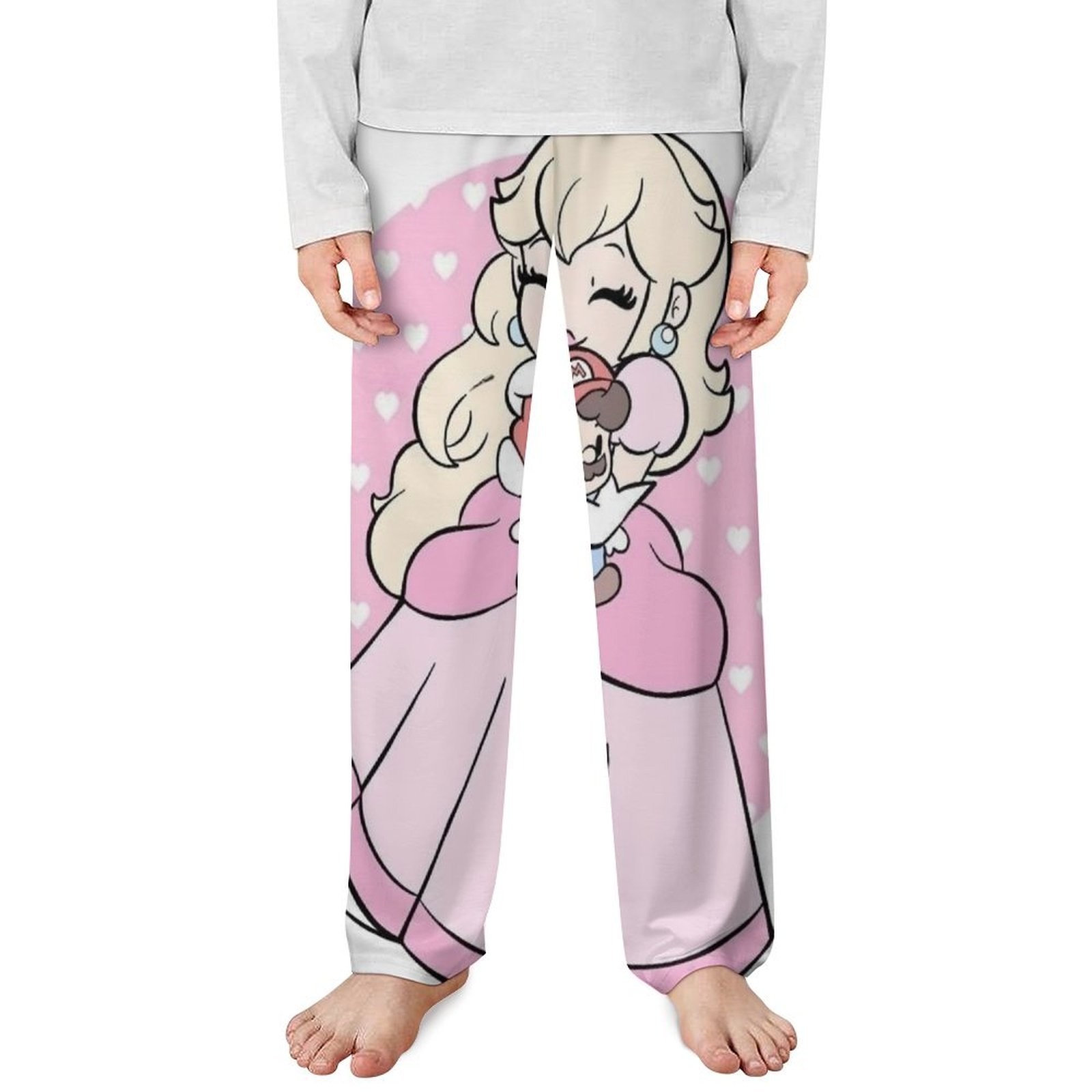 Mario Princess Peach Pajama Pants for Girls Kids Anime Sleep Bottoms ...
