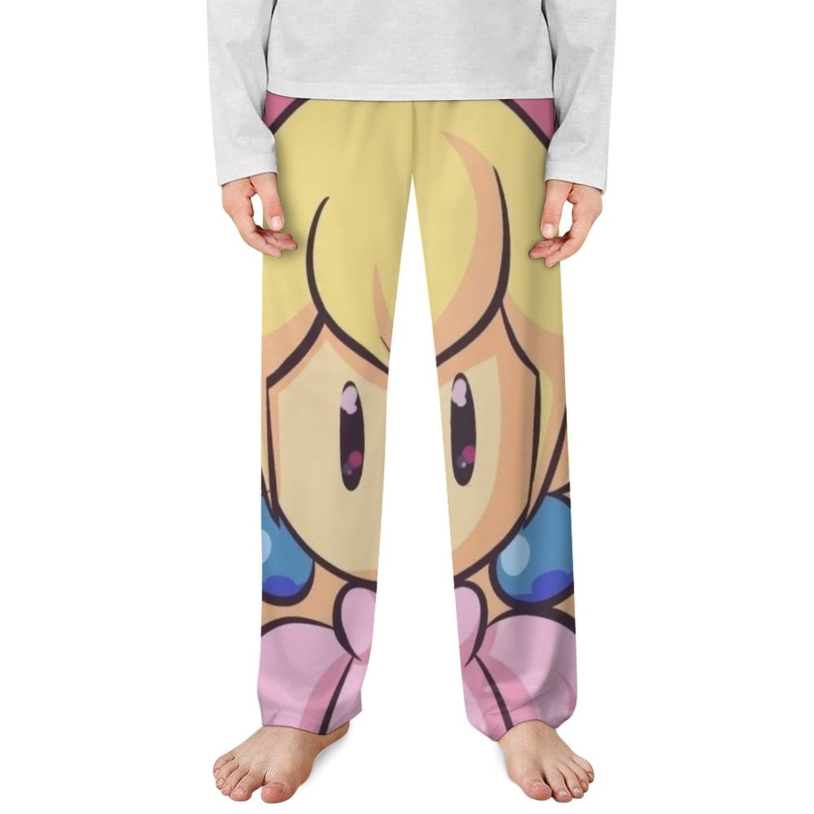 Mario Princess Peach Pajama Pants for Girls Kids Anime Sleep Bottoms ...